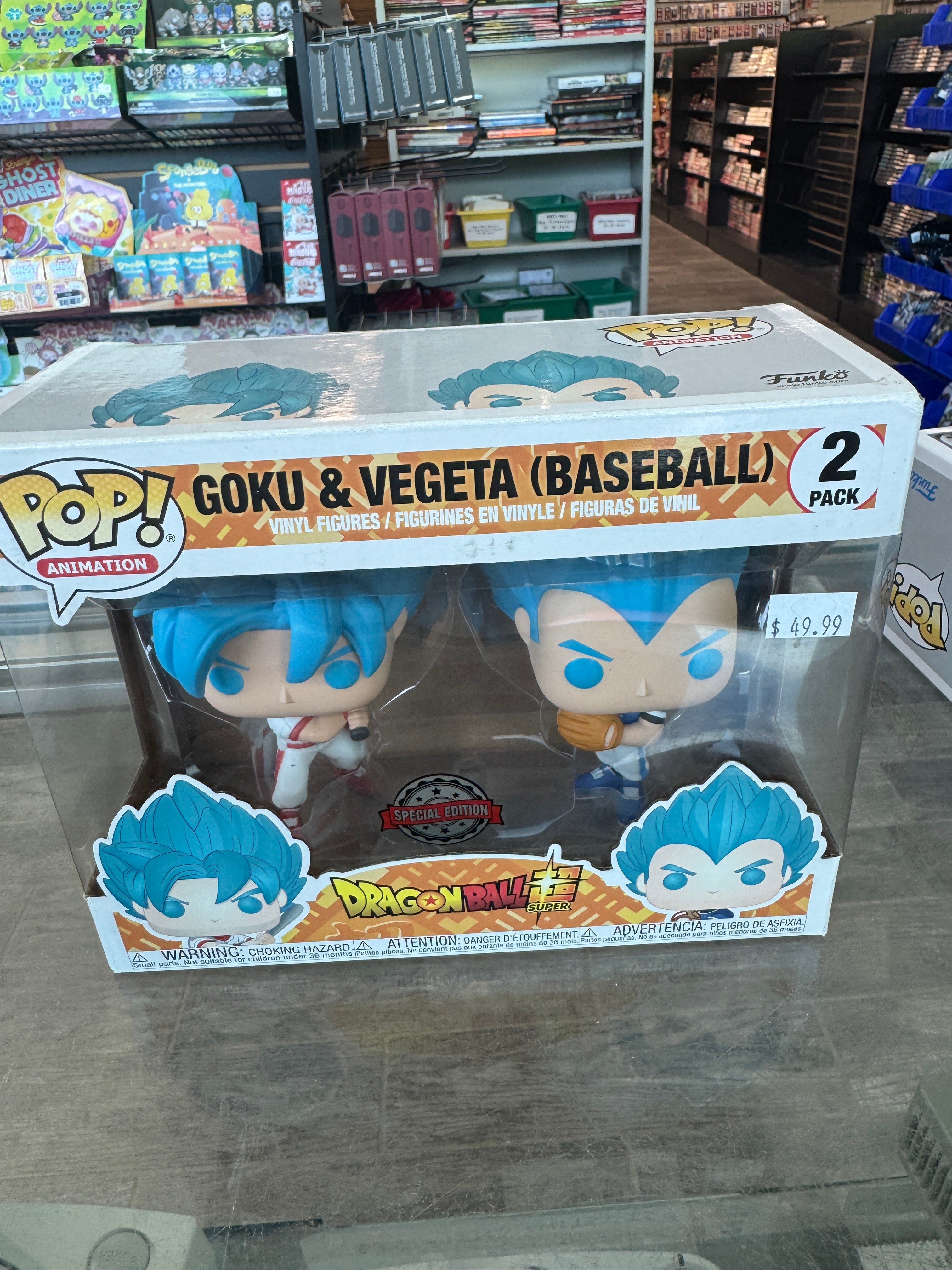 Dragon Ball Super Goku & Vegeta (Baseball) Special Edition (2 Pack ...