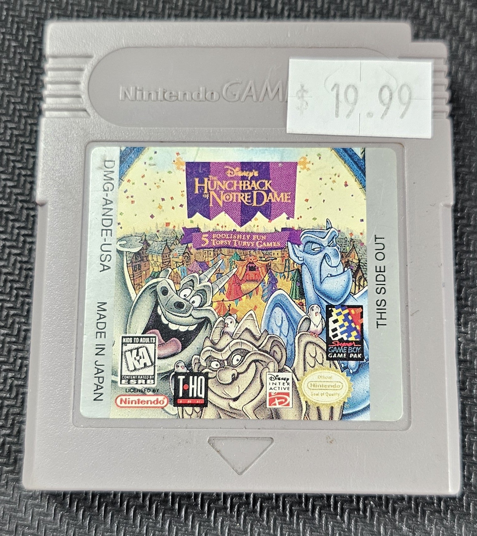 Hunchback of Notre Dame - Game Boy (GB) GS3761 – Core Gaming