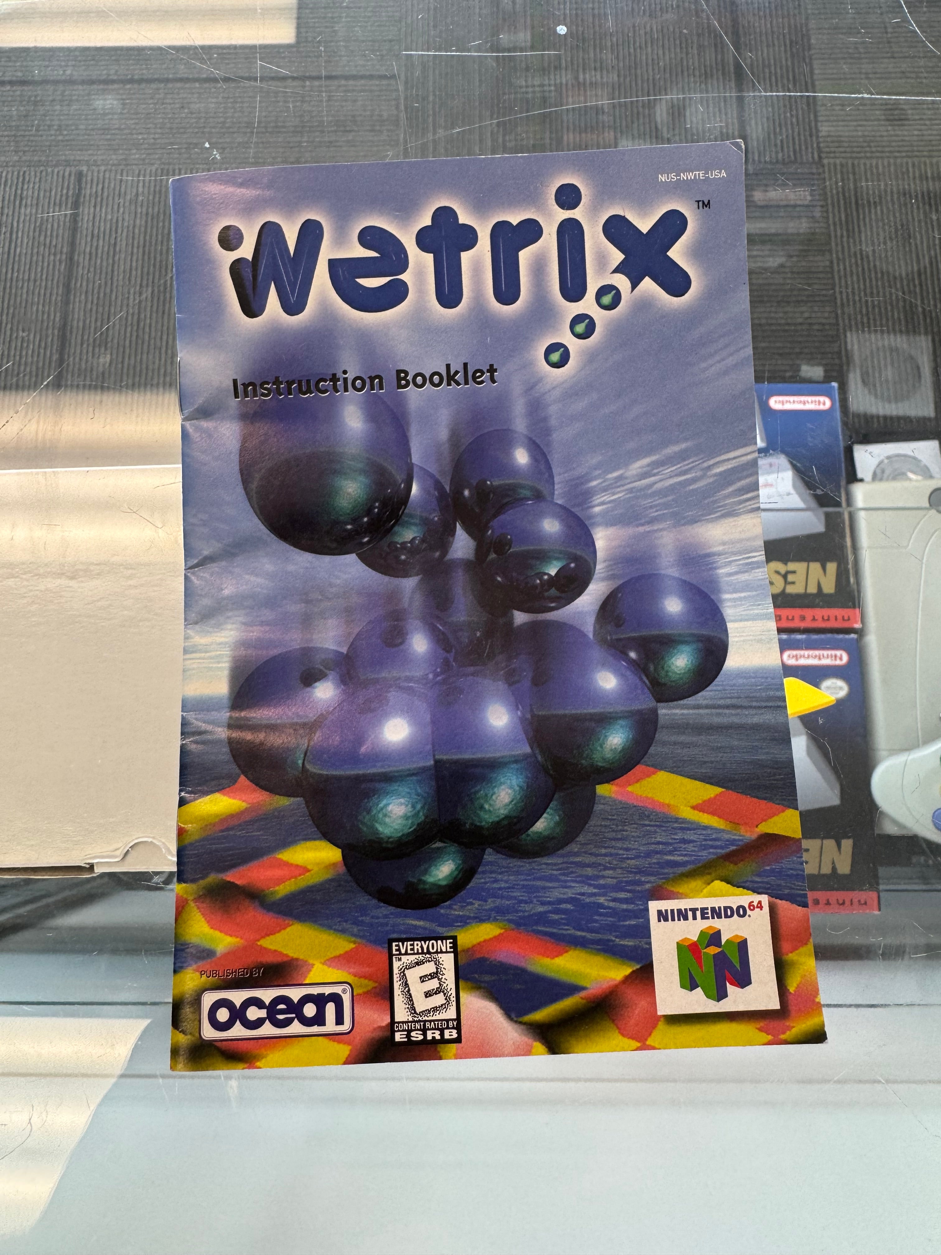 Wetrix Instruction Manual N64 Nintendo 64 31325 – Core Gaming