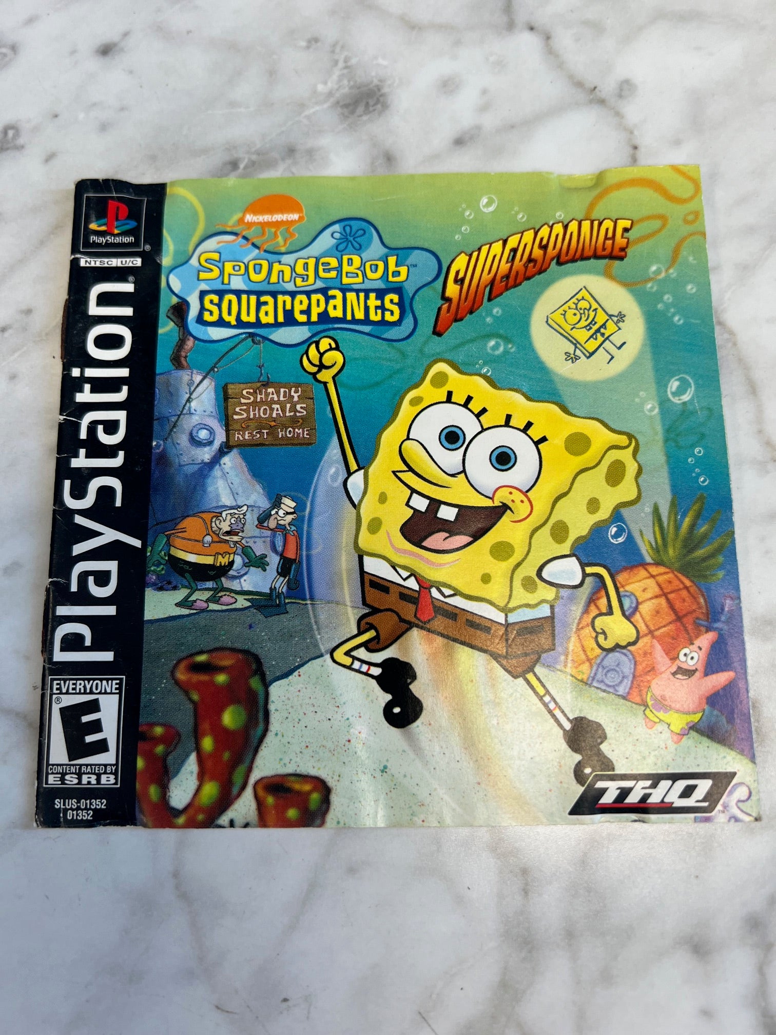 Spongebob Squarepants Supersponge PS1 Playstation 1 Manual ONLY MO8152 ...
