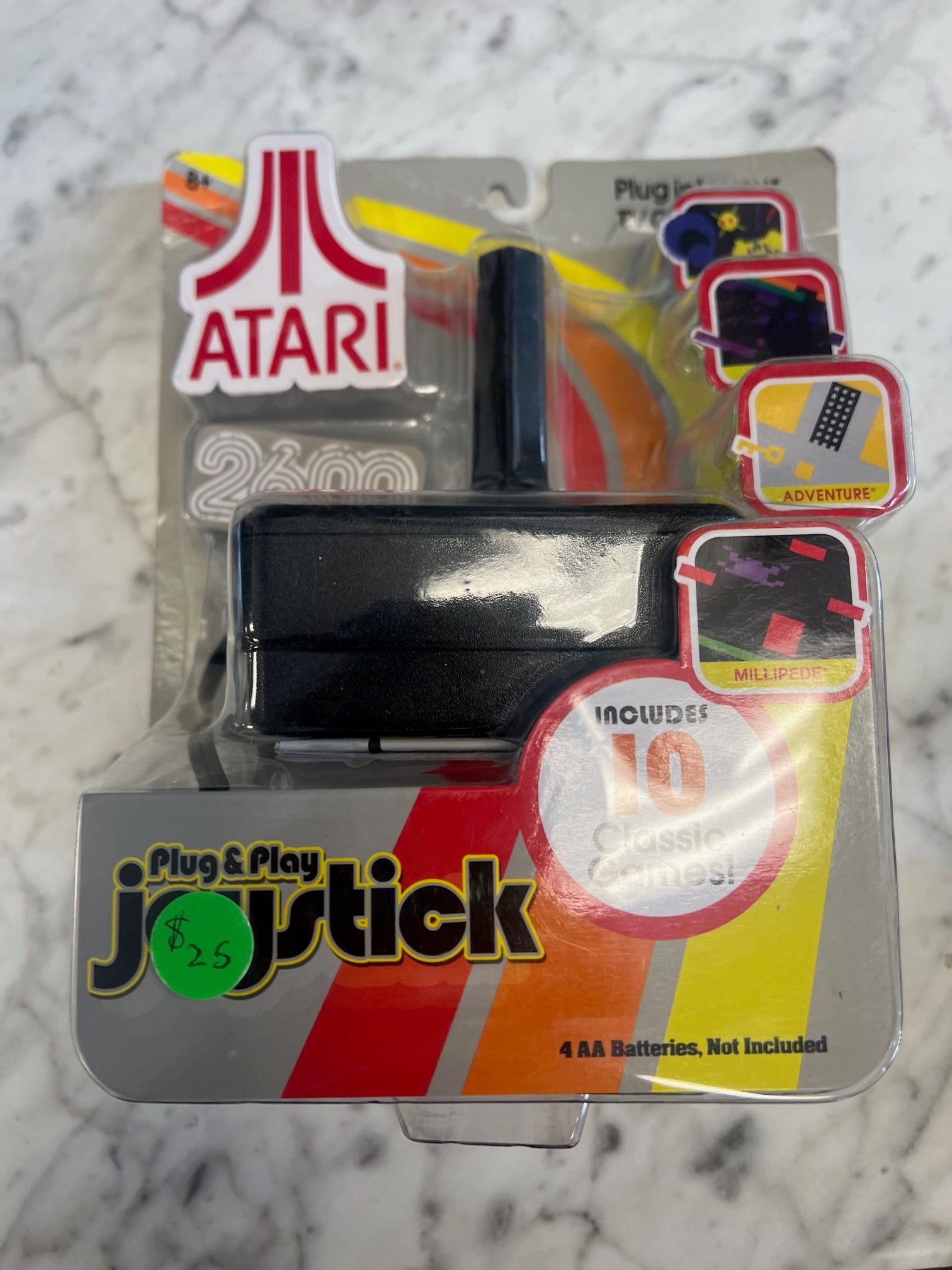 ATARI 2600 Plug & Play Joystick 10 games-in-1 Classic Arcade Game 2017 ...