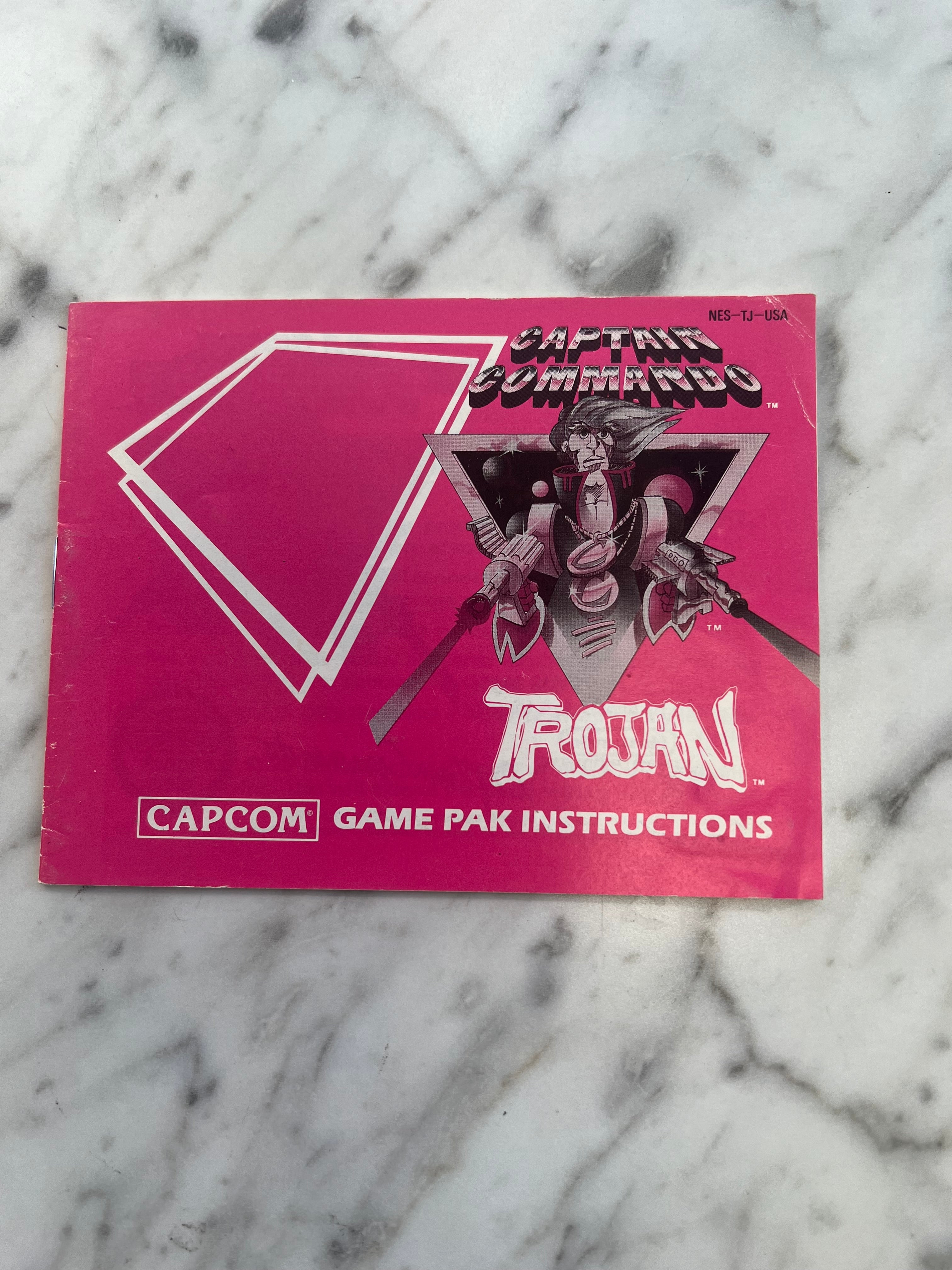 Trojan NES Original Nintendo Manual ONLY MO11524 – Core Gaming