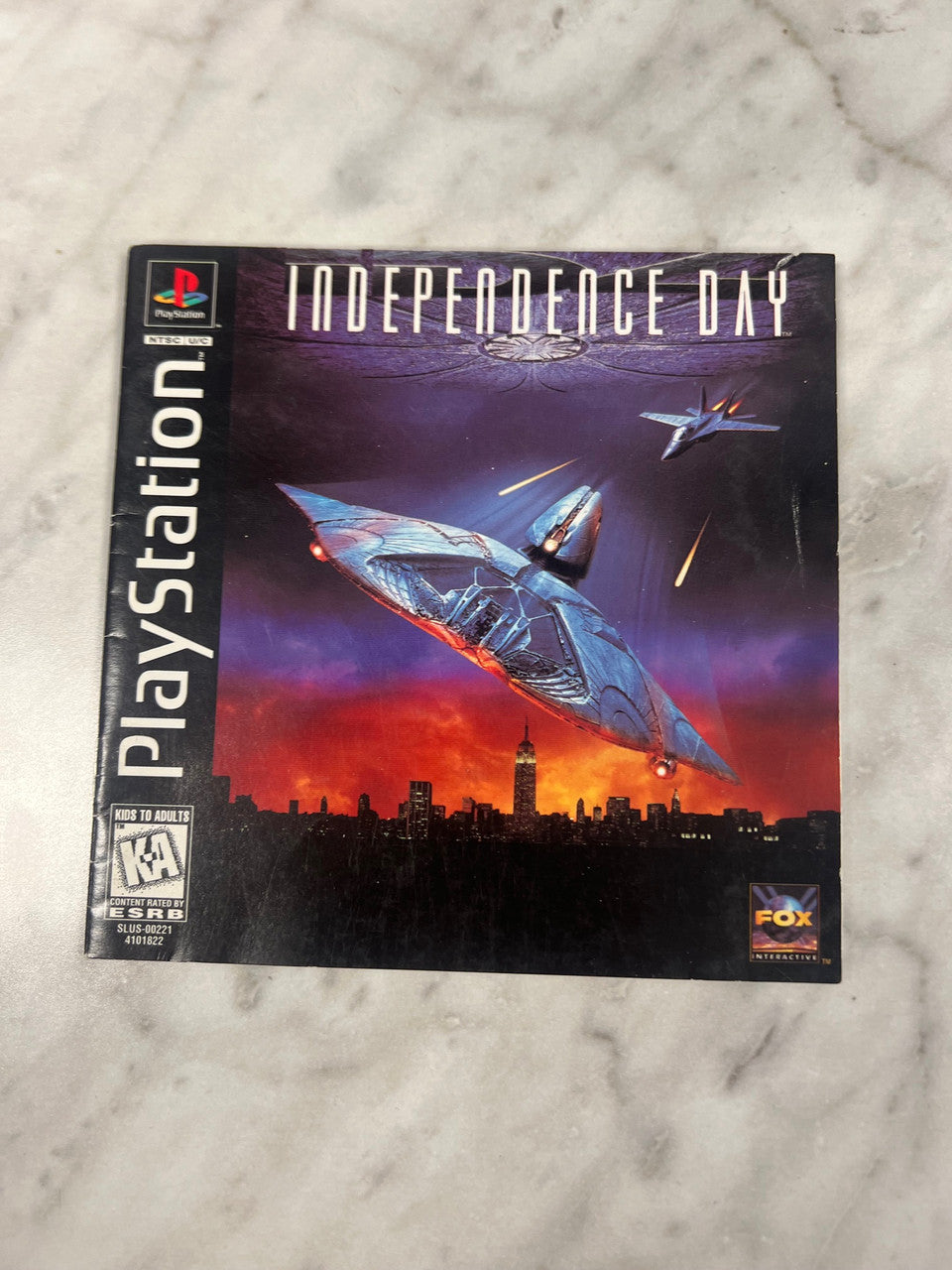 Independence Day Playstation 1 PS1 Manual only – Core Gaming