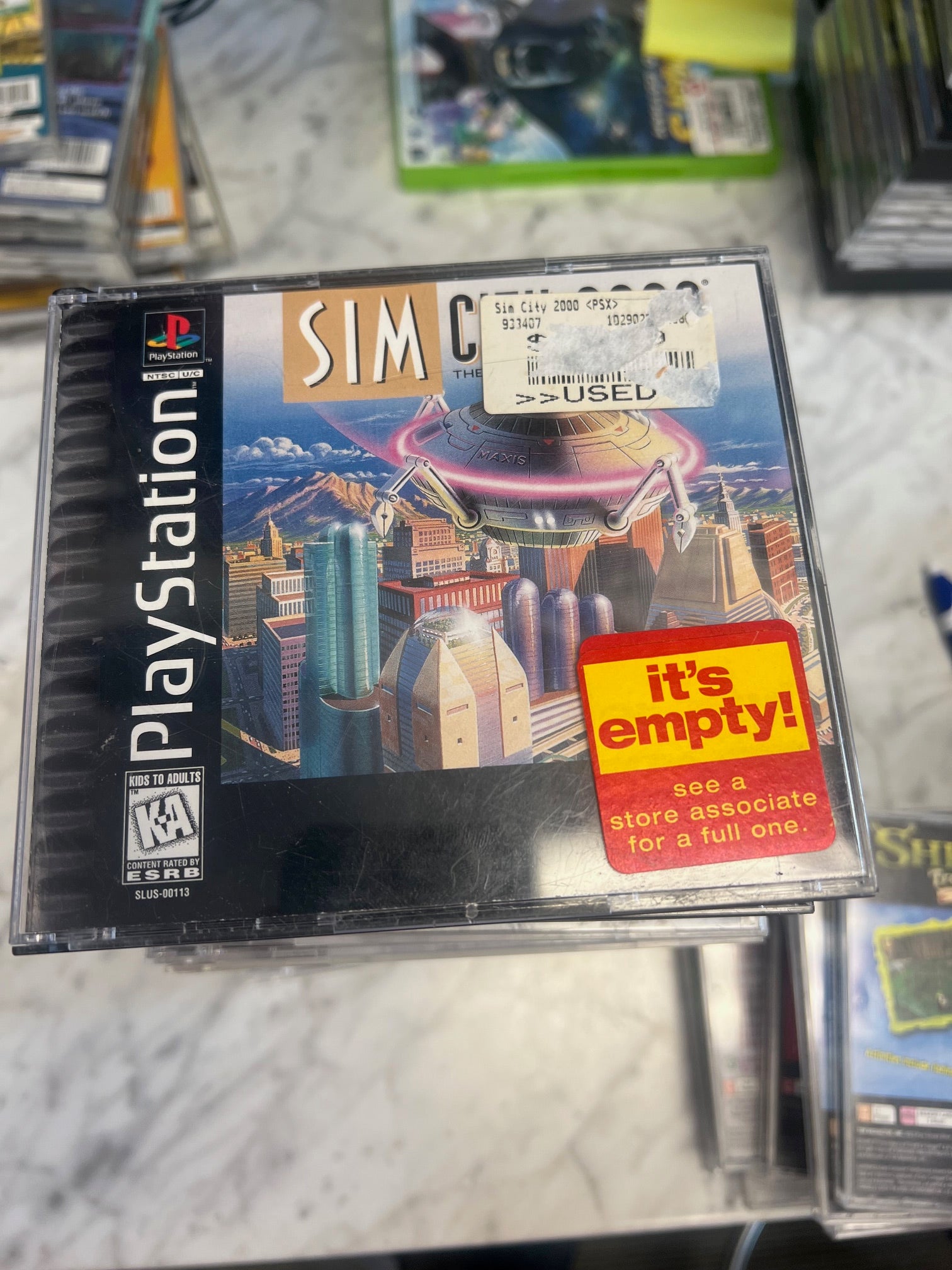 Sim City 2000 - PS1 D53025 – Core Gaming