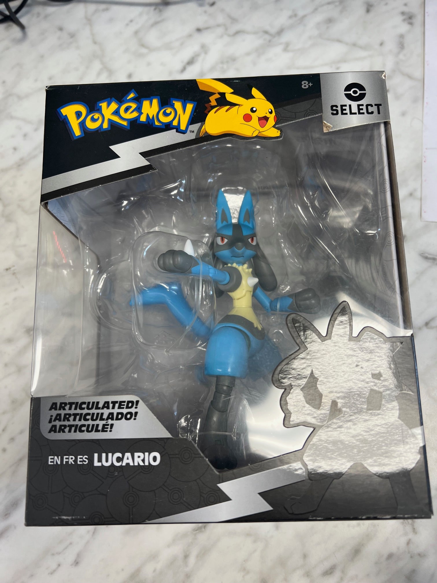 2022 Series 2 Pokemon Select 6" LUCARIO Articulated Battle Figure Disp ...