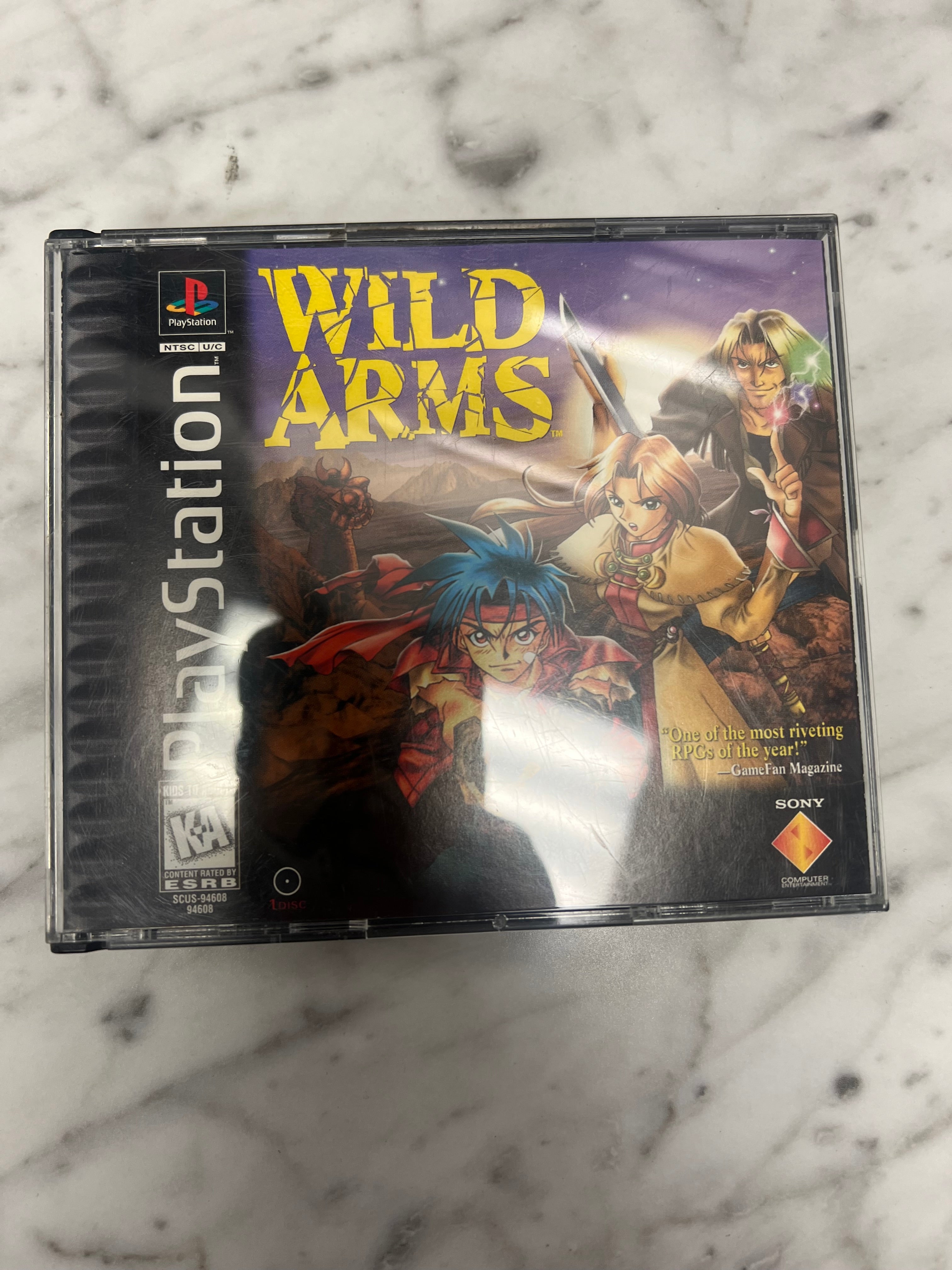 Wild Arms for PS1 Playstation Case ONLY CO111424 – Core Gaming