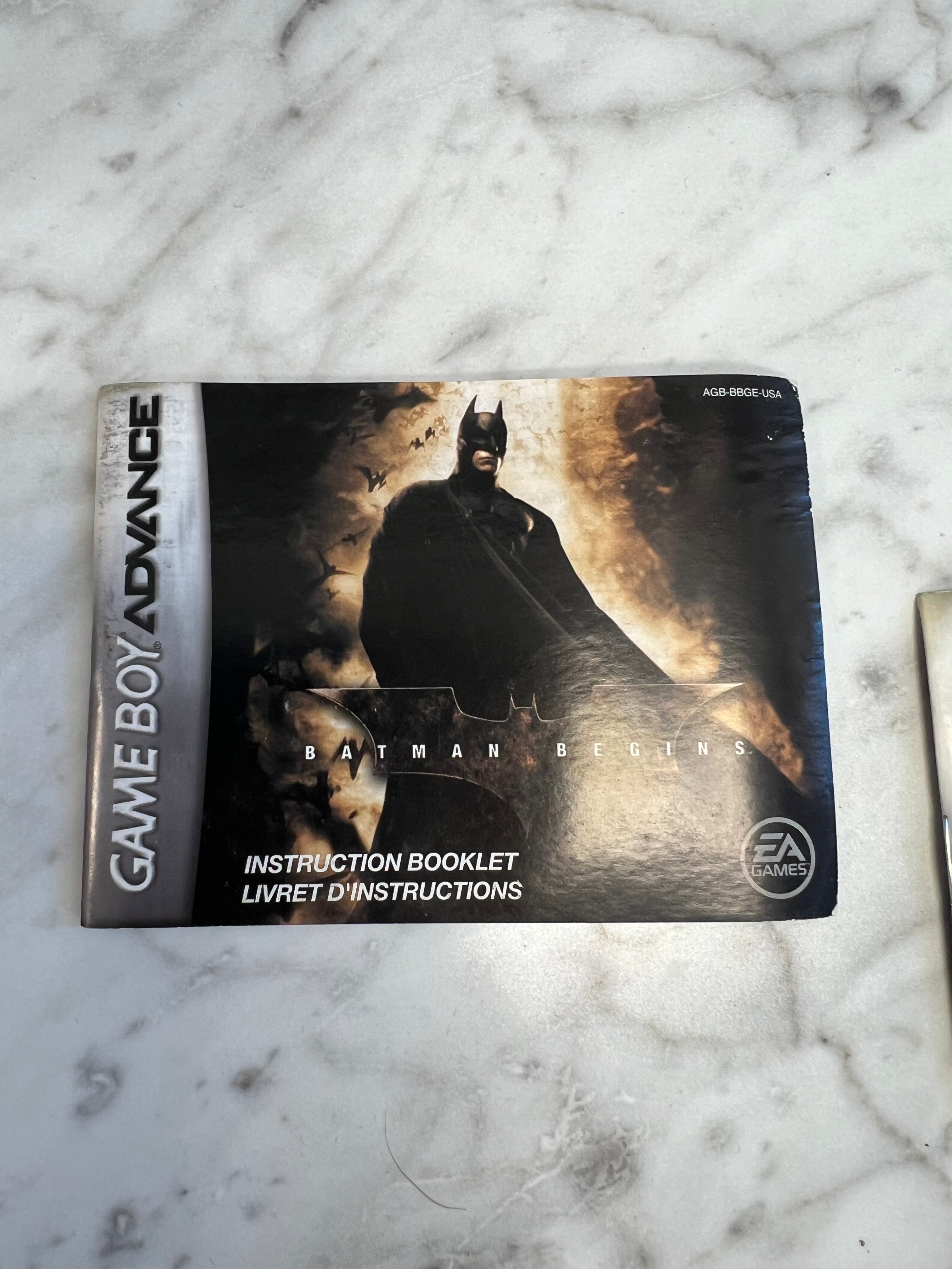 Batman Begins Game Boy Advance MANUAL ONLY MO111924 – Core Gaming