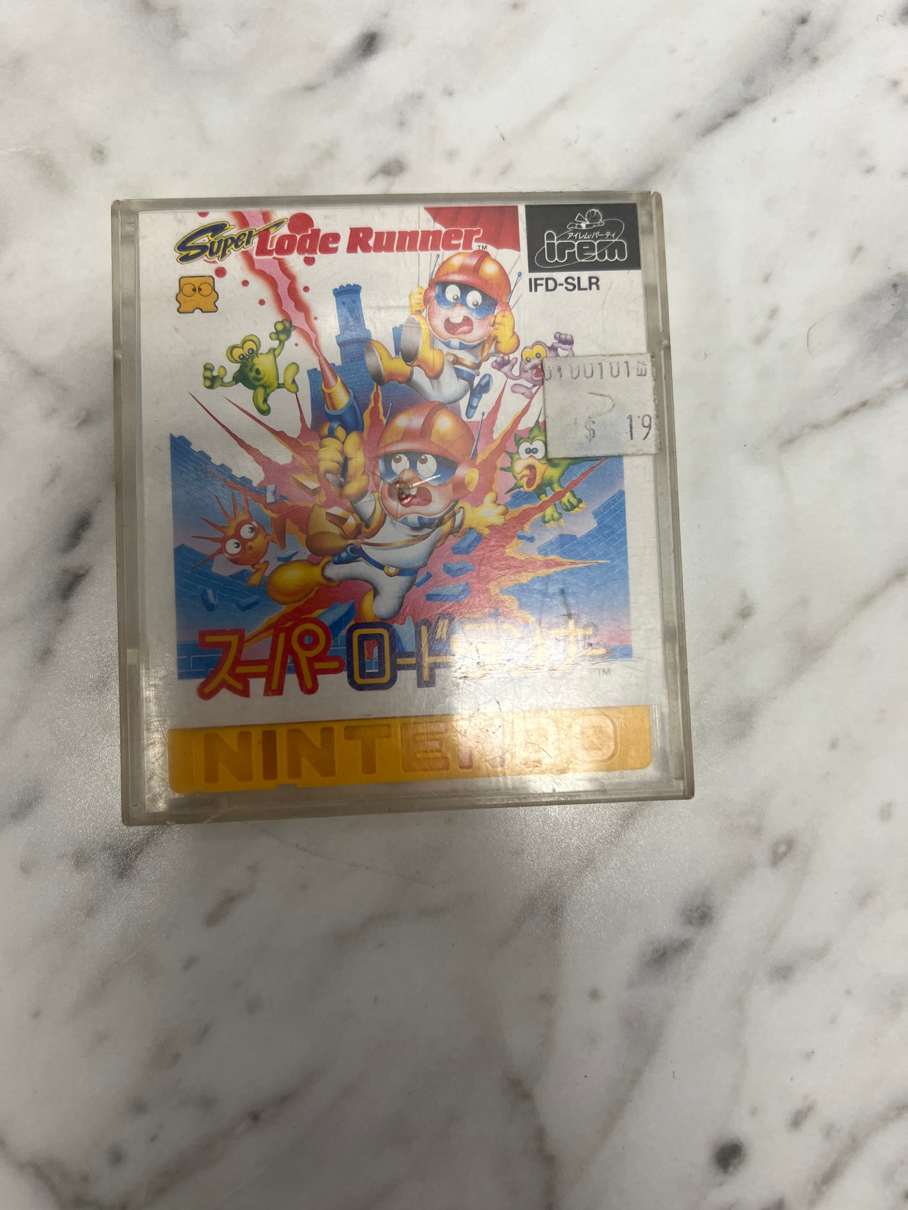 Super Lode Runner Nintendo Famicom Disk System Irem 1987 IFD-SLR Japan ...