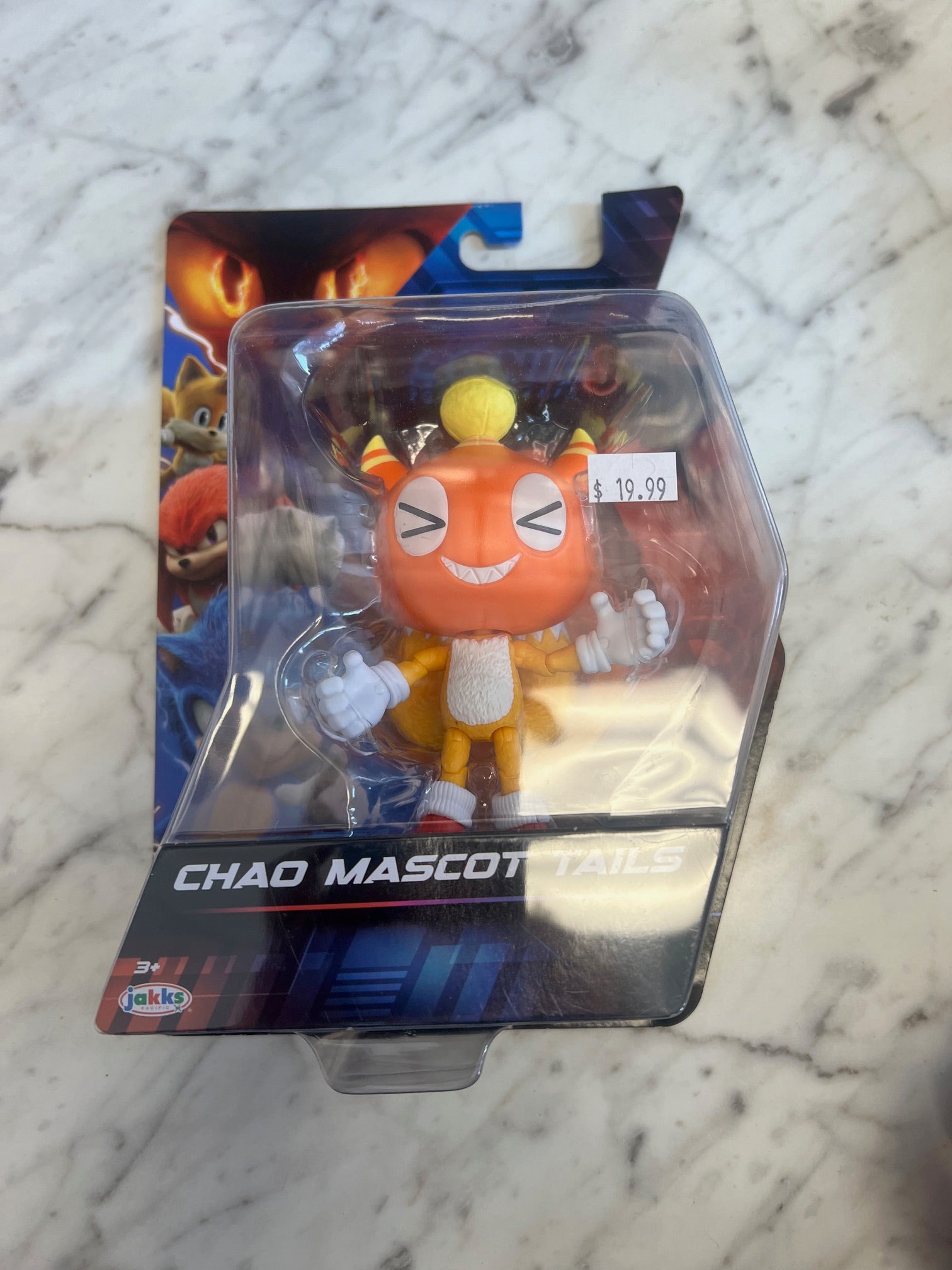 Sonic The Hedgehog 3 Movie Chao Mascot Tails 5" Figure Jakks Pacific N ...