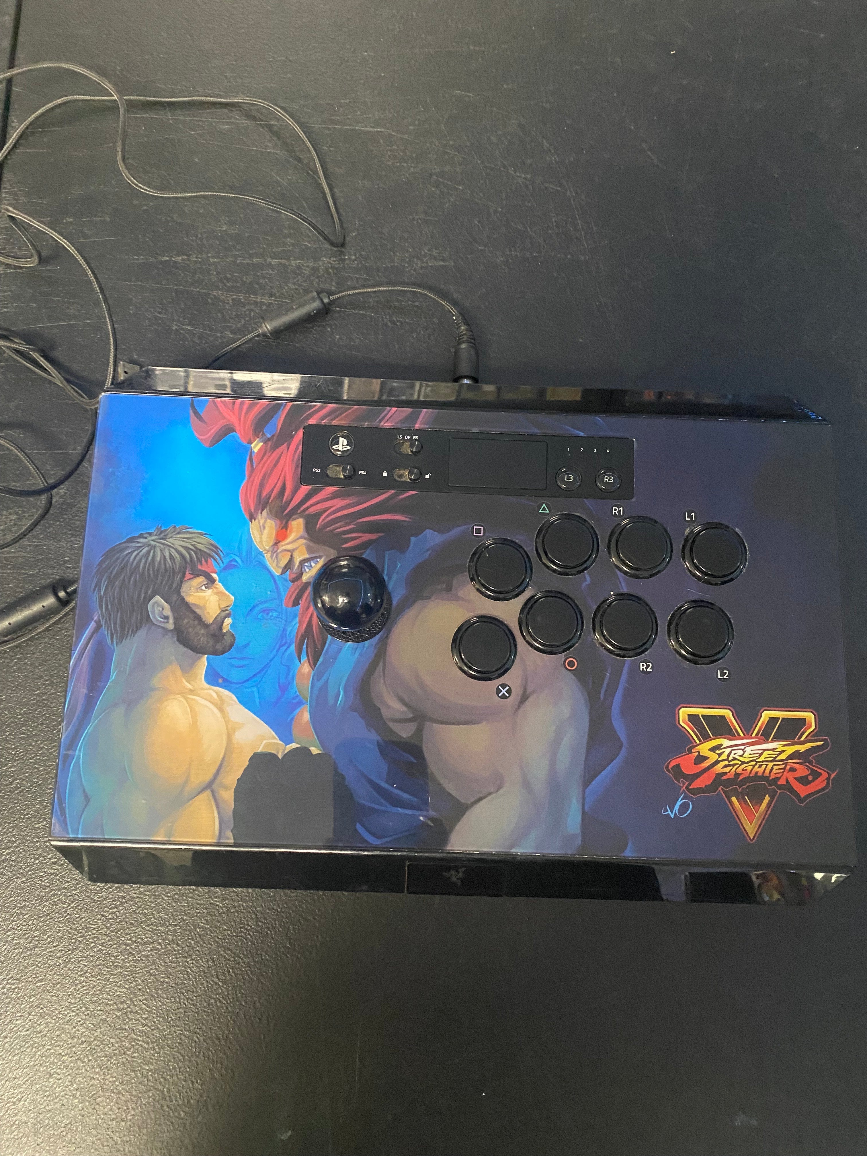 Razer Panthera Arcade Fightstick for PS4 Street Fighter V Edition ...