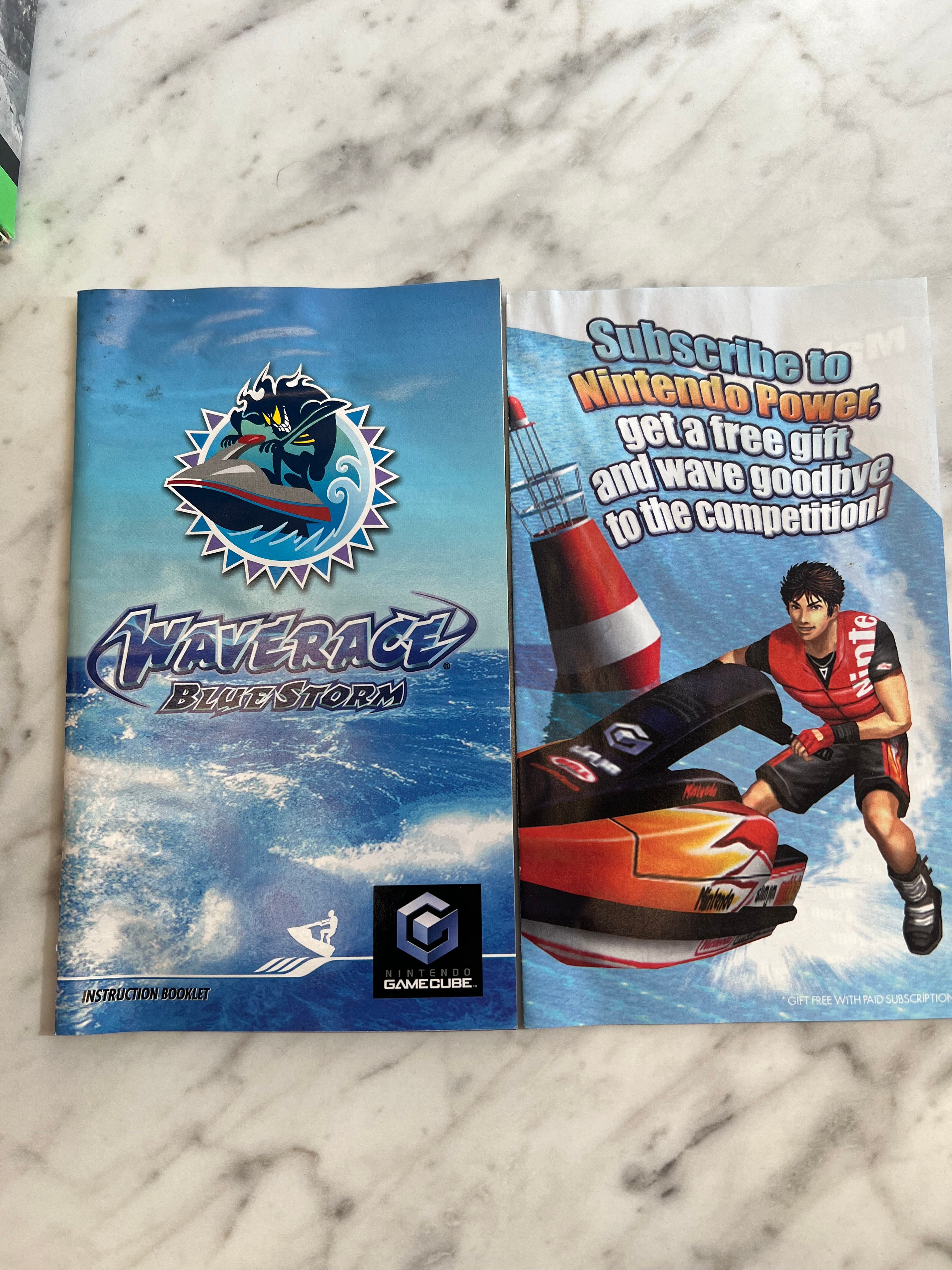 Waverace Blue Storm Water Damage Nintendo Gamecube Manual ONLY No Game ...