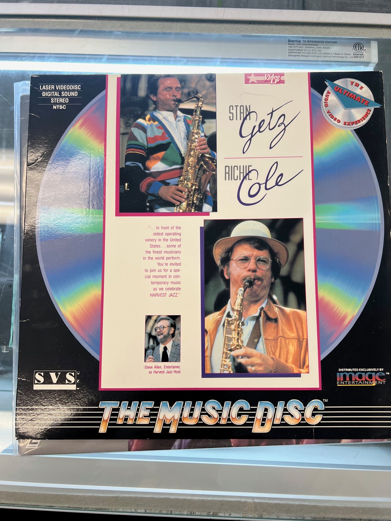 Stan Getz and Richie Cole Harvest Jazz The Music Disc Laserdisc LD1217 ...