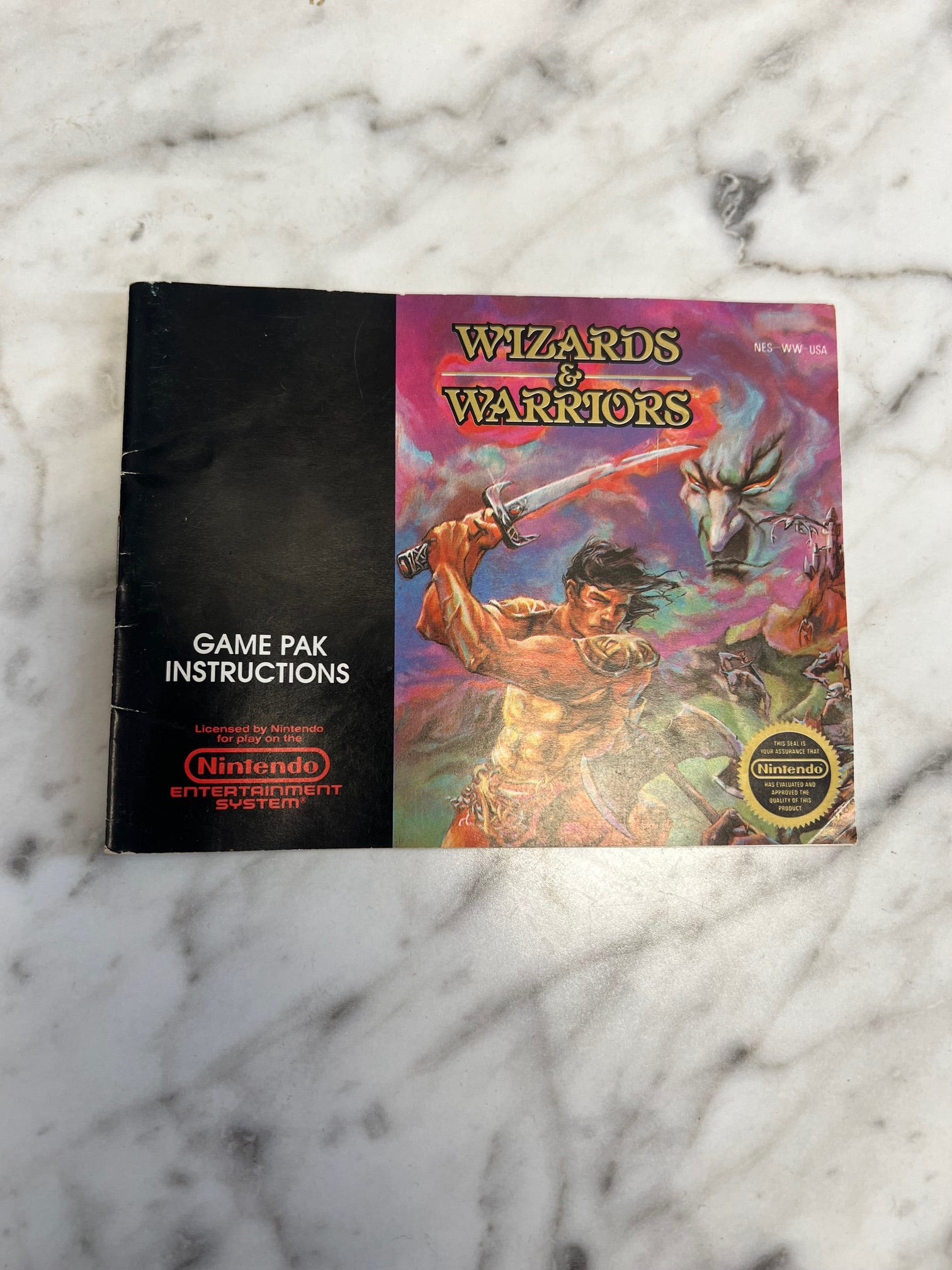 Wizards & Warriors for Original Nintendo NES Manual ONLY MO121724 ...