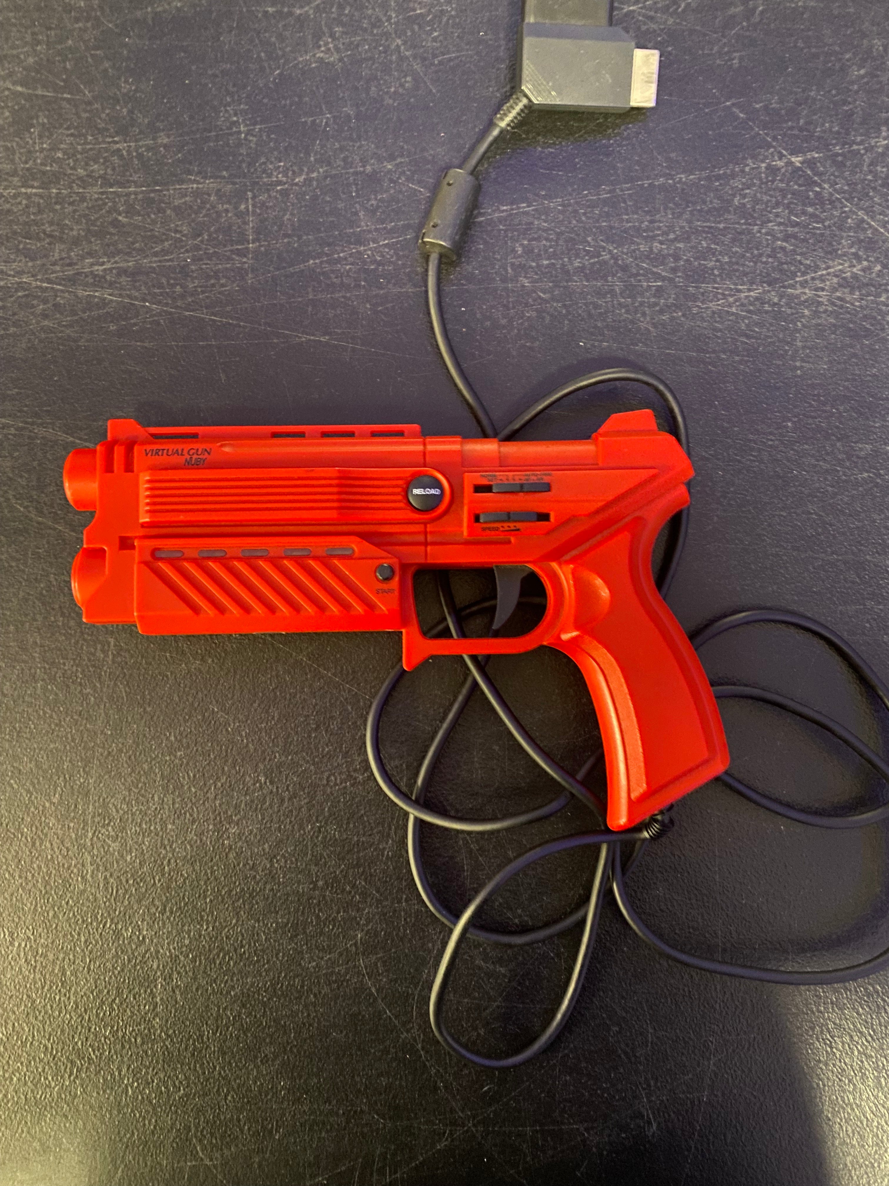 Nuby Virtual Gun Model NB-278 Light Gun for Playstation PS1 / Sega Sat ...