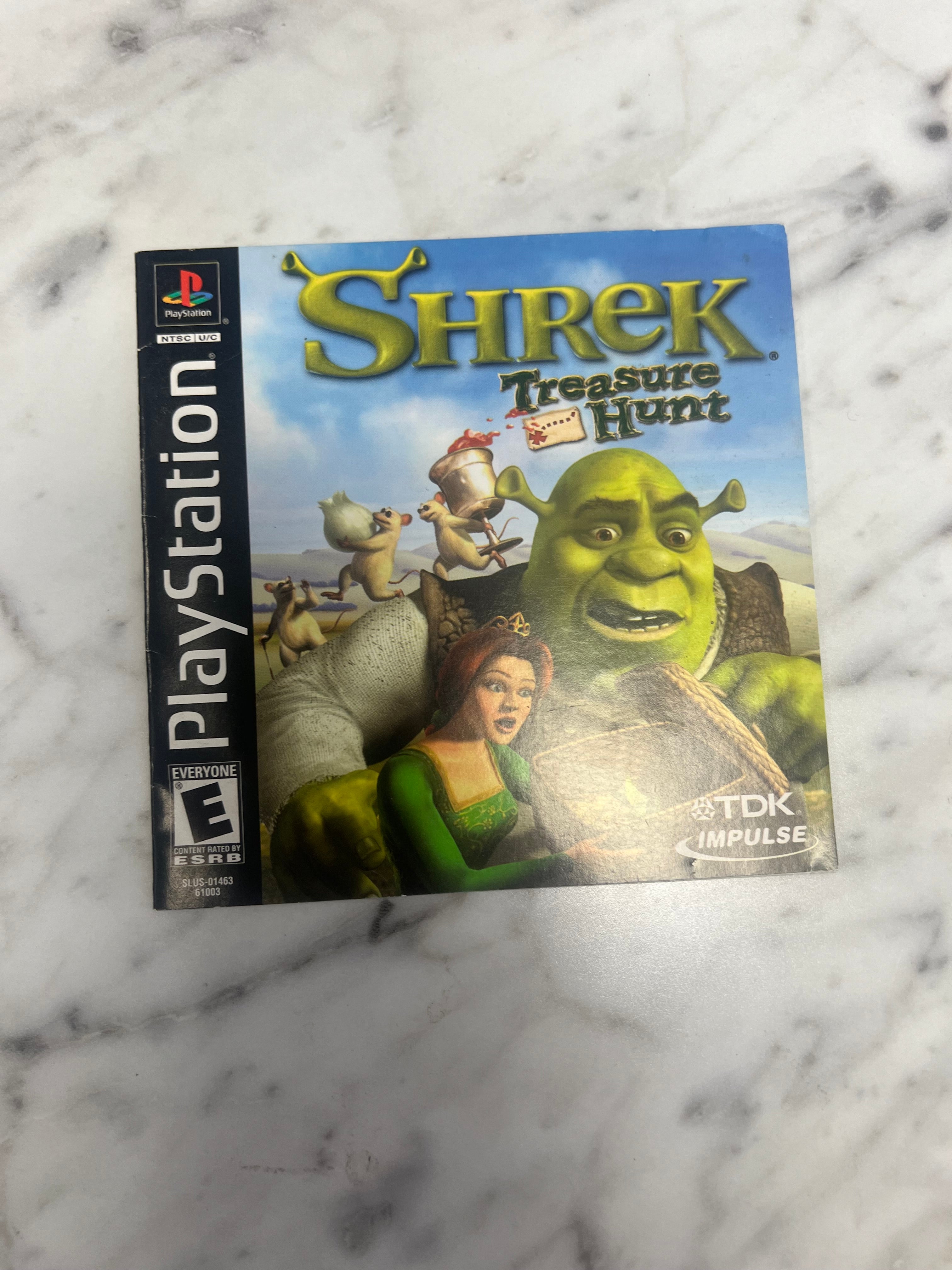 Shrek Treasure Hunt for PS1 Playstation MANUAL ONLY MO92324 – Core Gaming