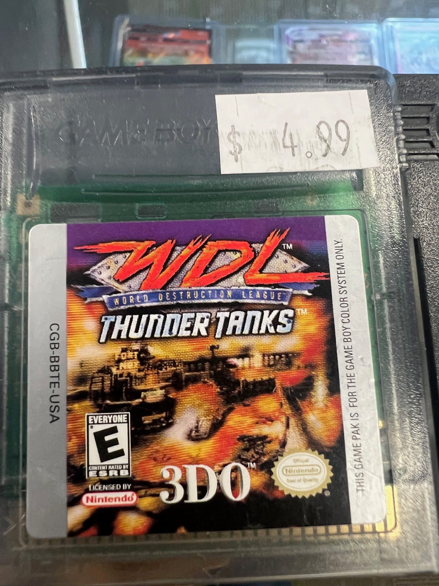 WDL World Destruction League Thunder Tanks - Game Boy Color G7925 ...