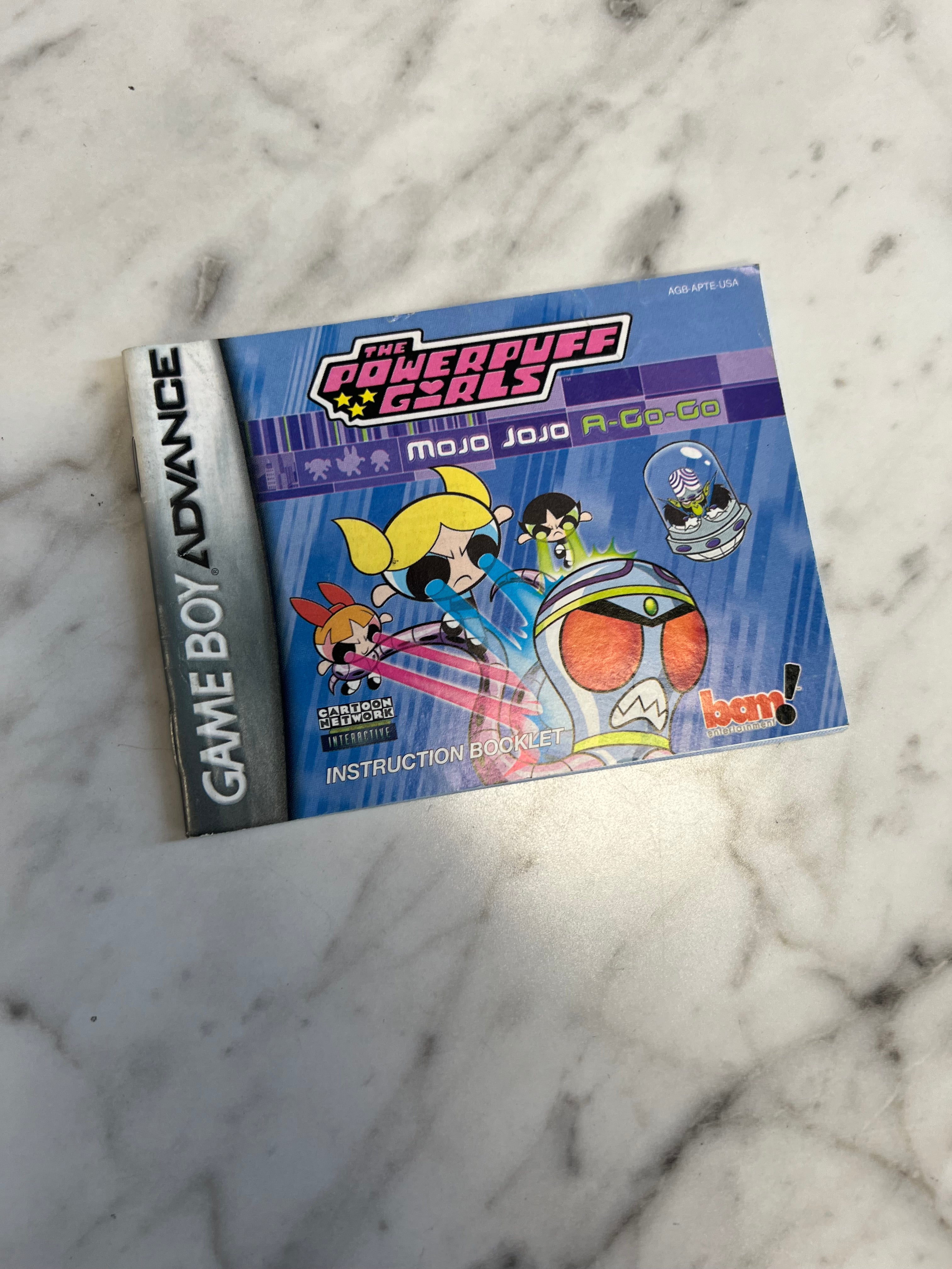 Powerpuff Girls Mojo Jojo A-Go-Go Gameboy Advance GBA MANUAL ONLY MO92 ...