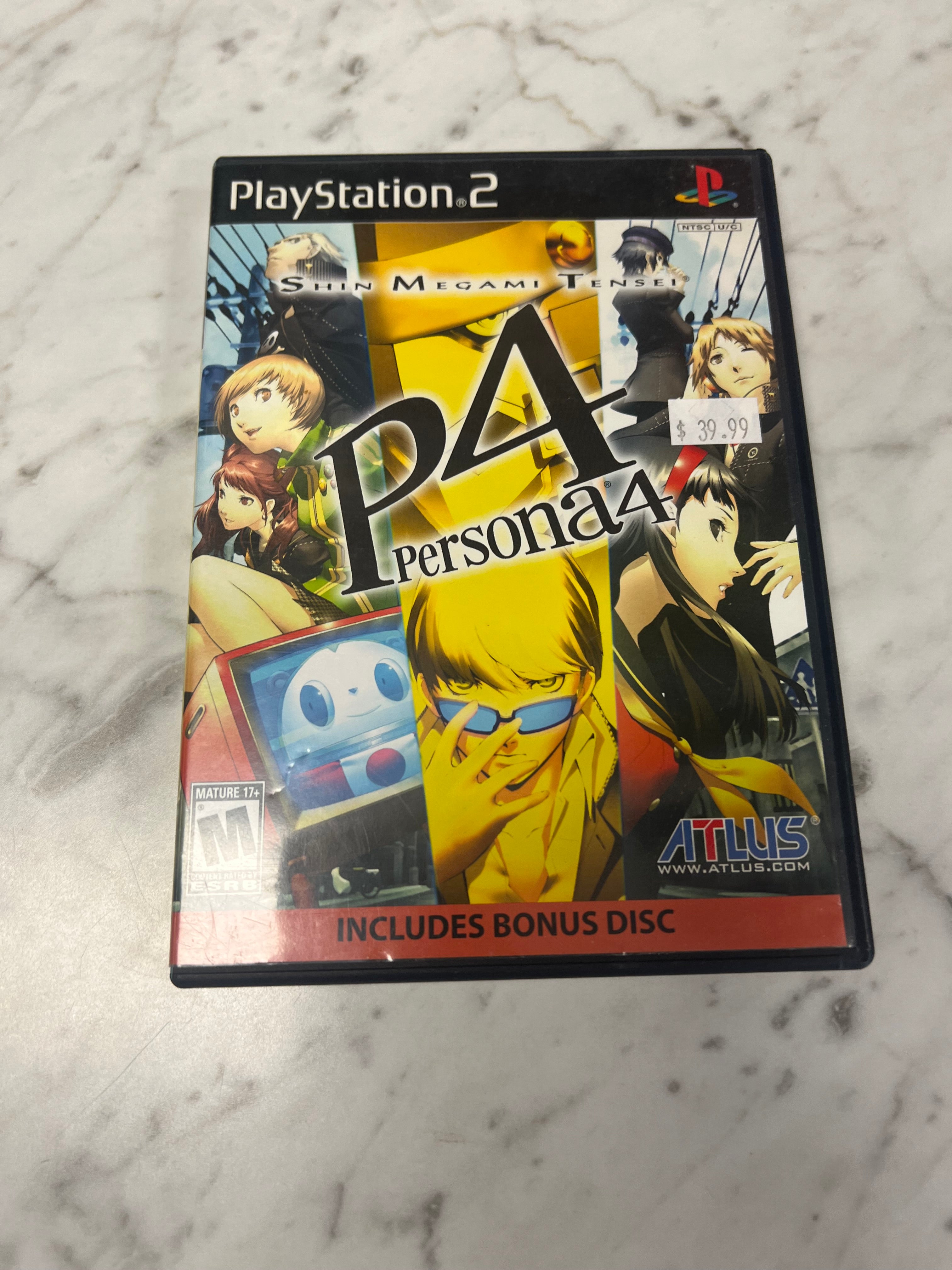 Shin Megami Tensei Persona 4 PS2 Playstation 2 Case and Manual ONLY CO ...