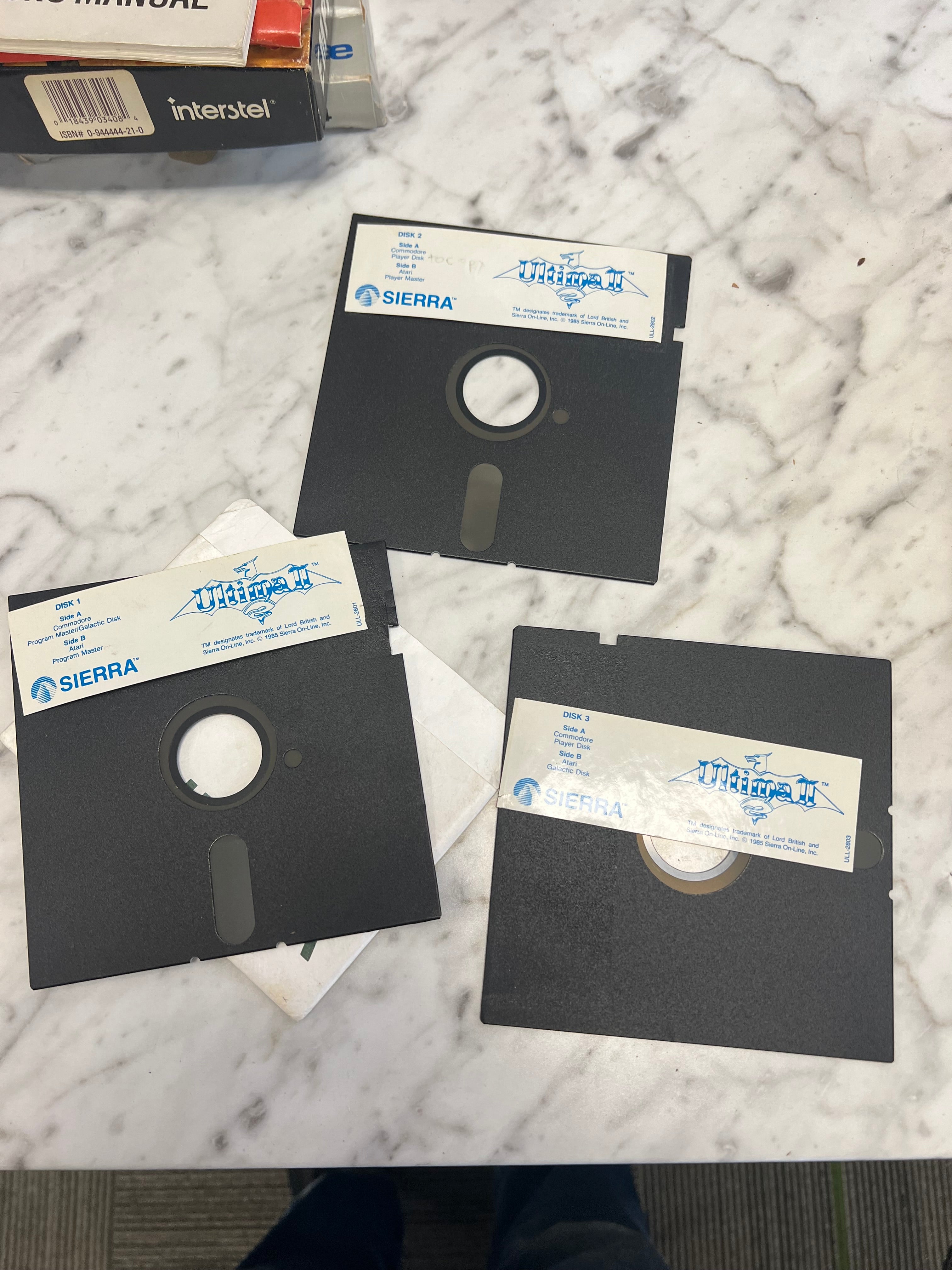 Ultima II All Three Floppy Disks Only for Commodore 64 Atari C641230 ...