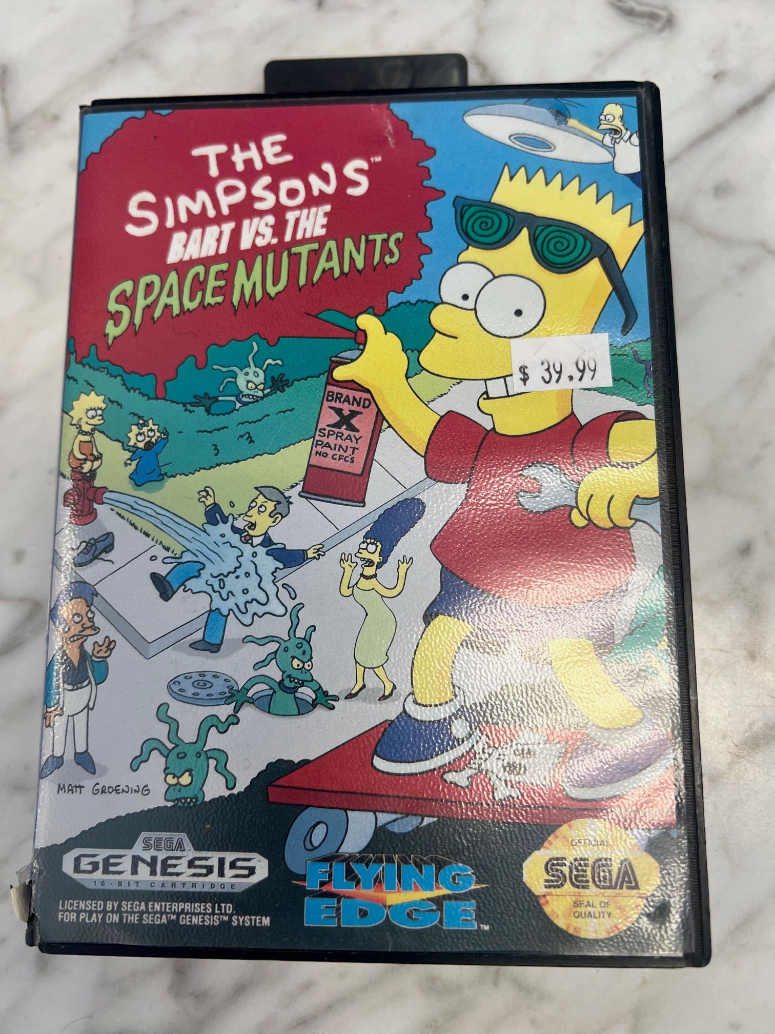 Simpsons Bart vs the Space Mutants - Sega Genesis G71725 – Core Gaming