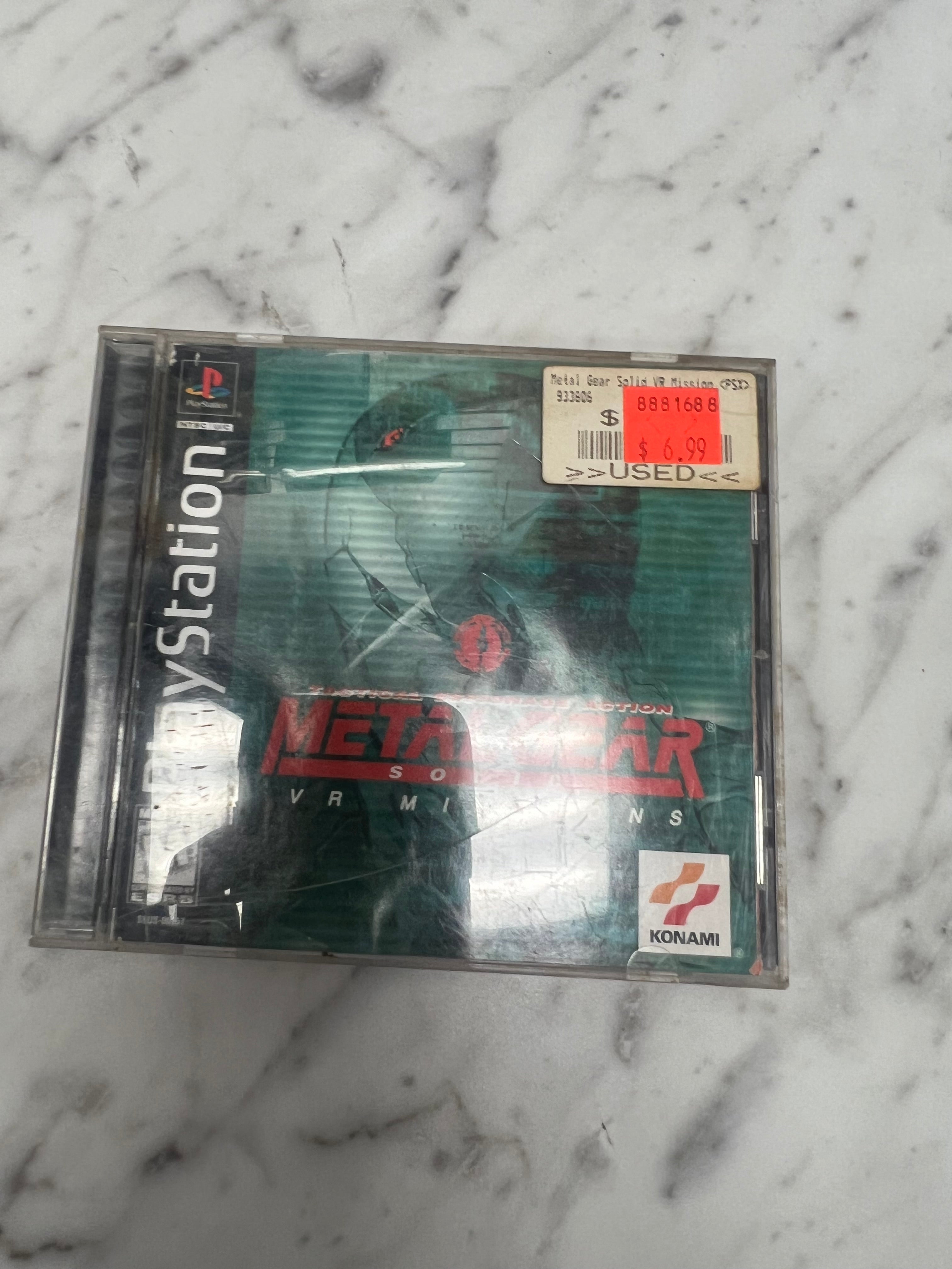 Metal Gear Solid VR Missions for Playstation PS1 Case and manual ONLY ...