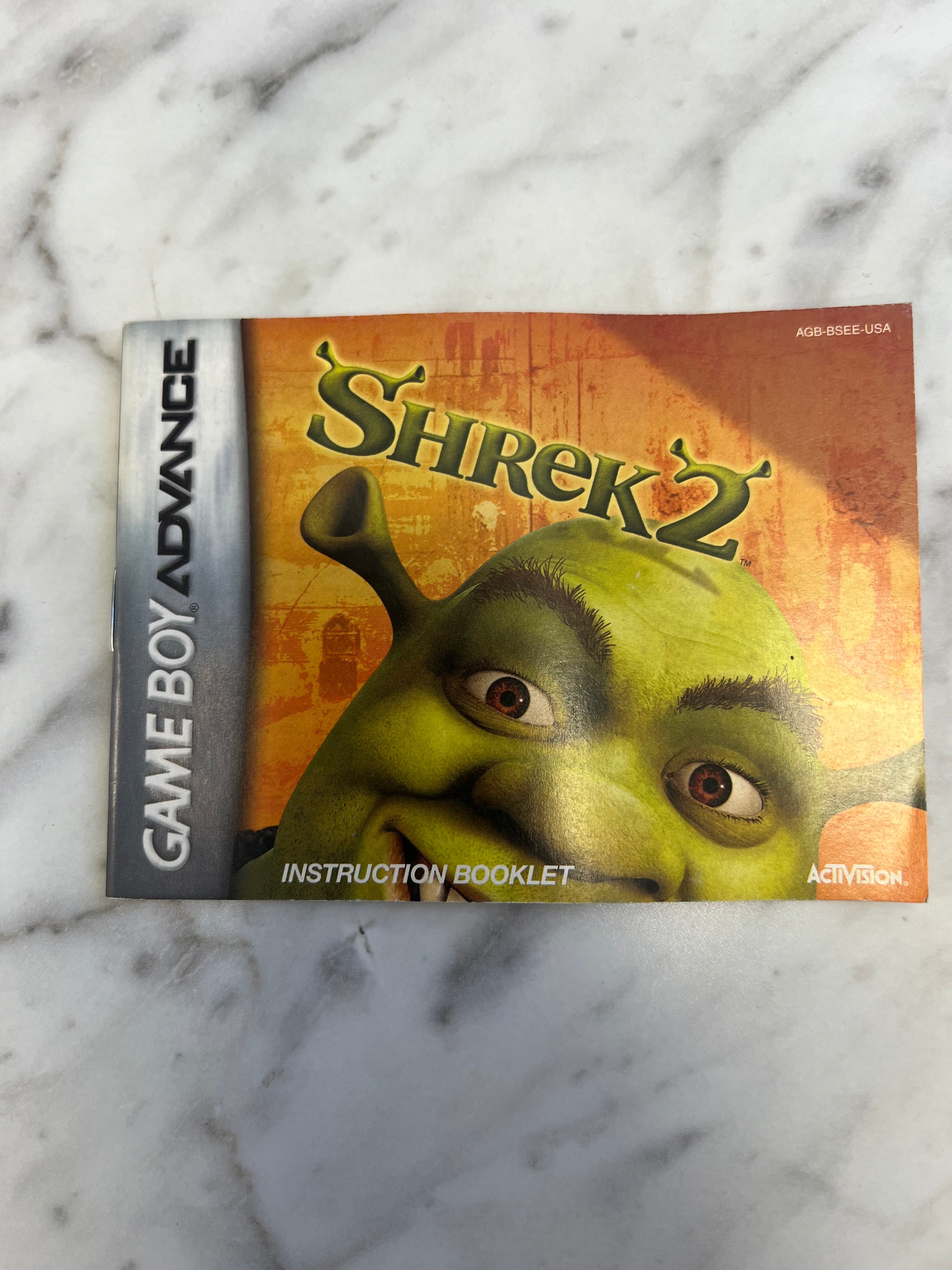 Shrek 2 for Gameboy Advance Manual ONLY DU92724 – Core Gaming