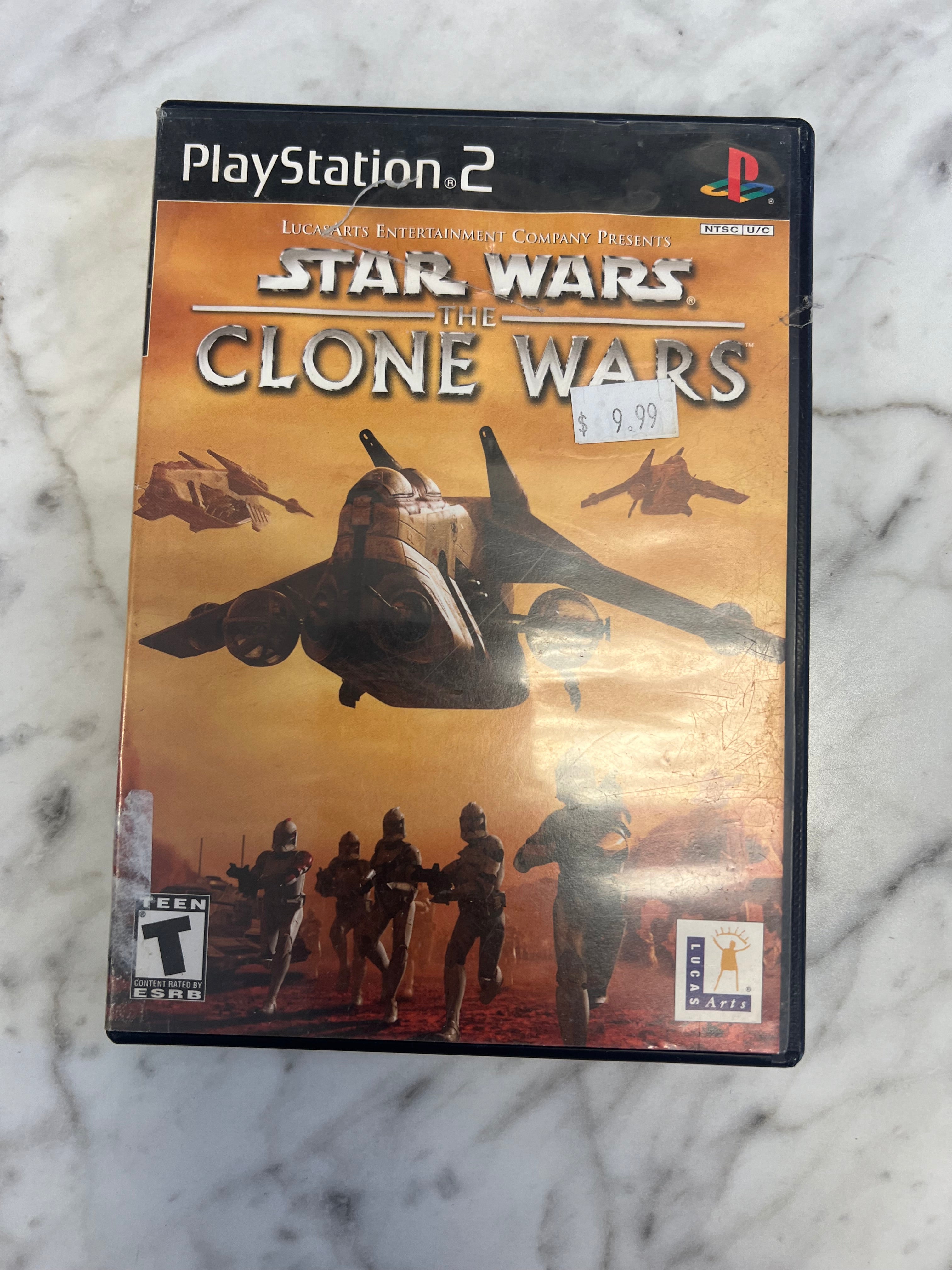Star Wars the Clone Wars PS2 Playstation 2 Case ONLY DU92724 – Core Gaming