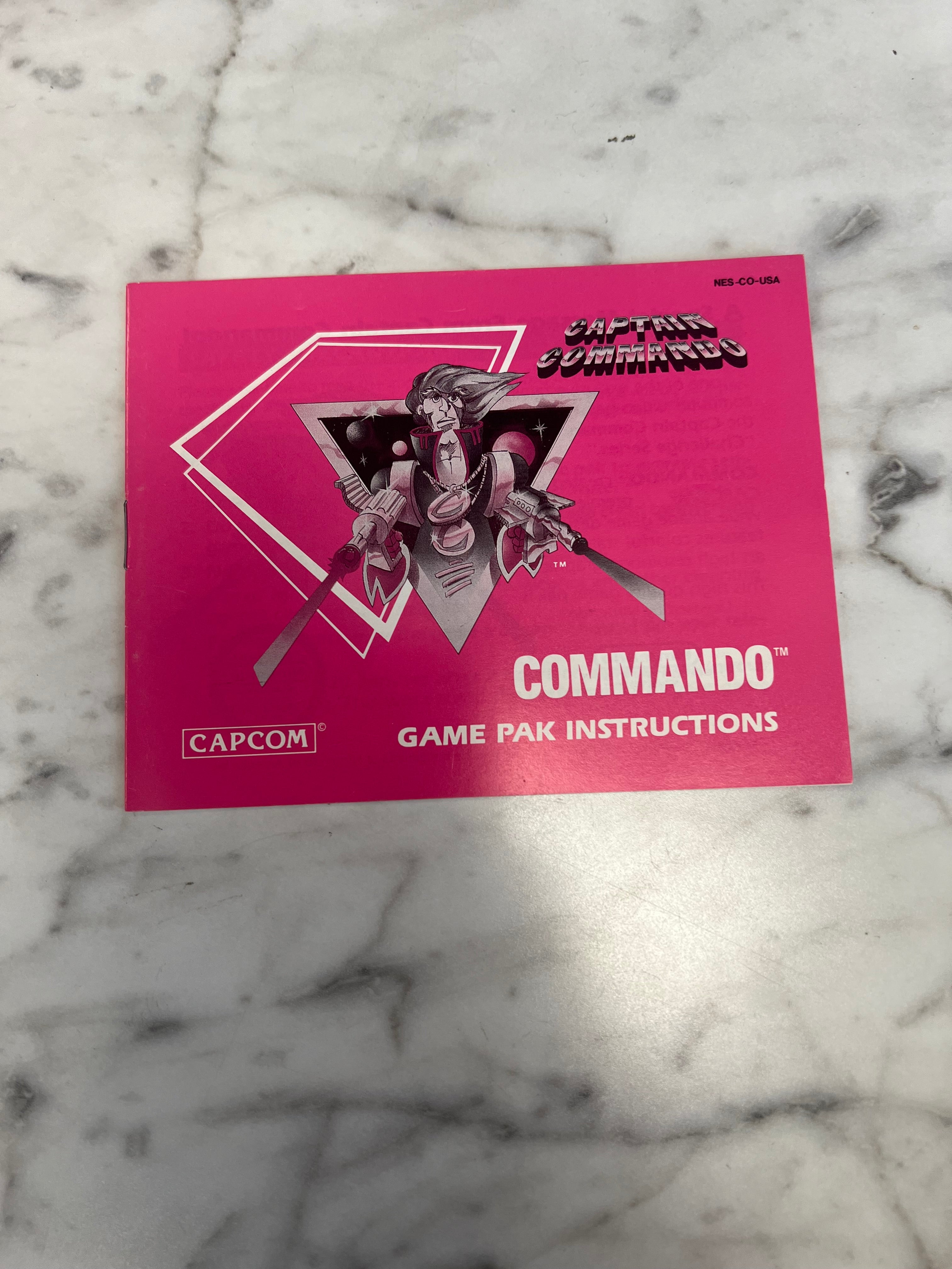 Commando for Nintendo NES Manual ONLY MO10324 – Core Gaming