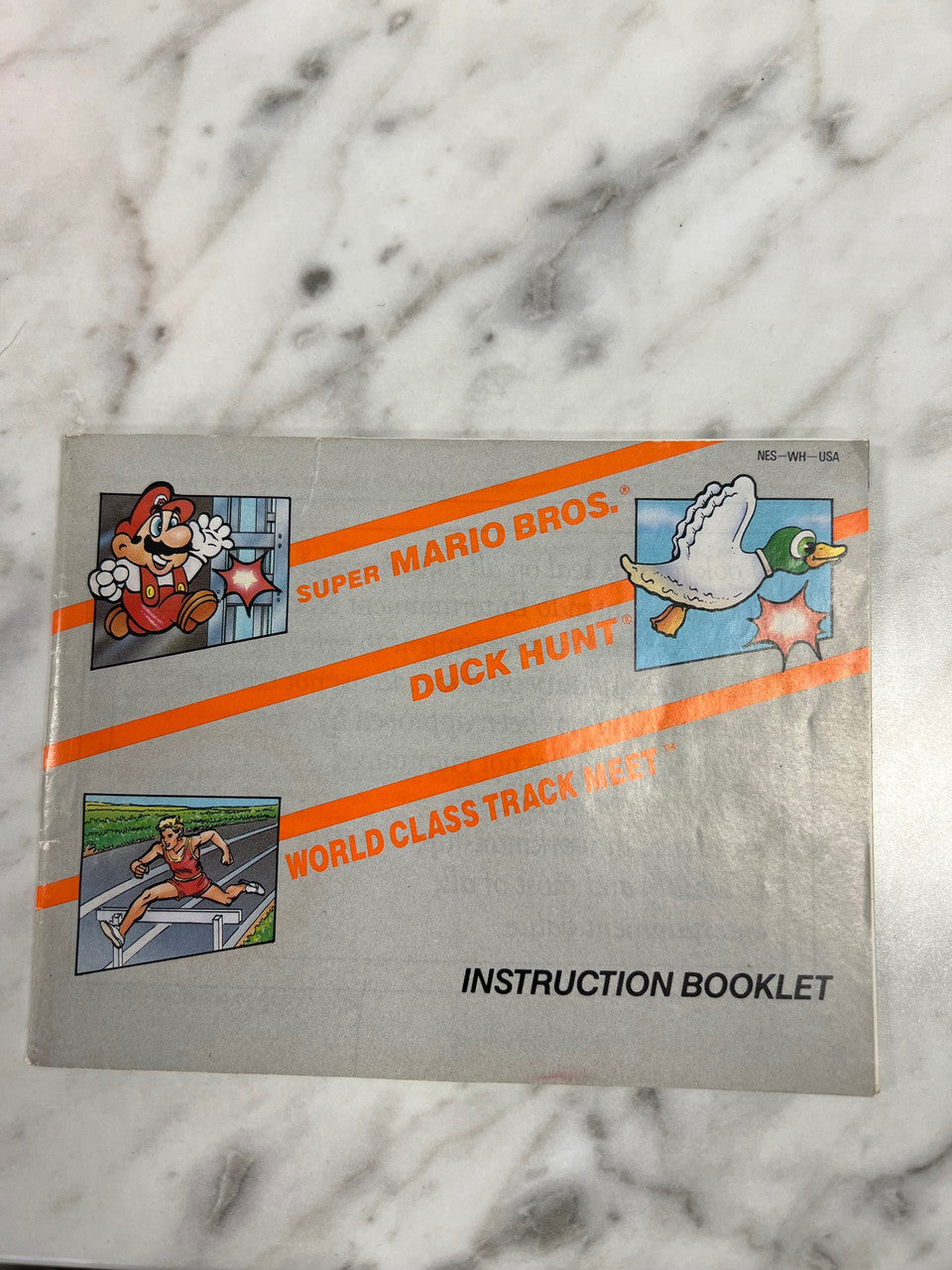 Super Mario Bros Duck Hunt and Track Meet NES Manual Only – Core Gaming