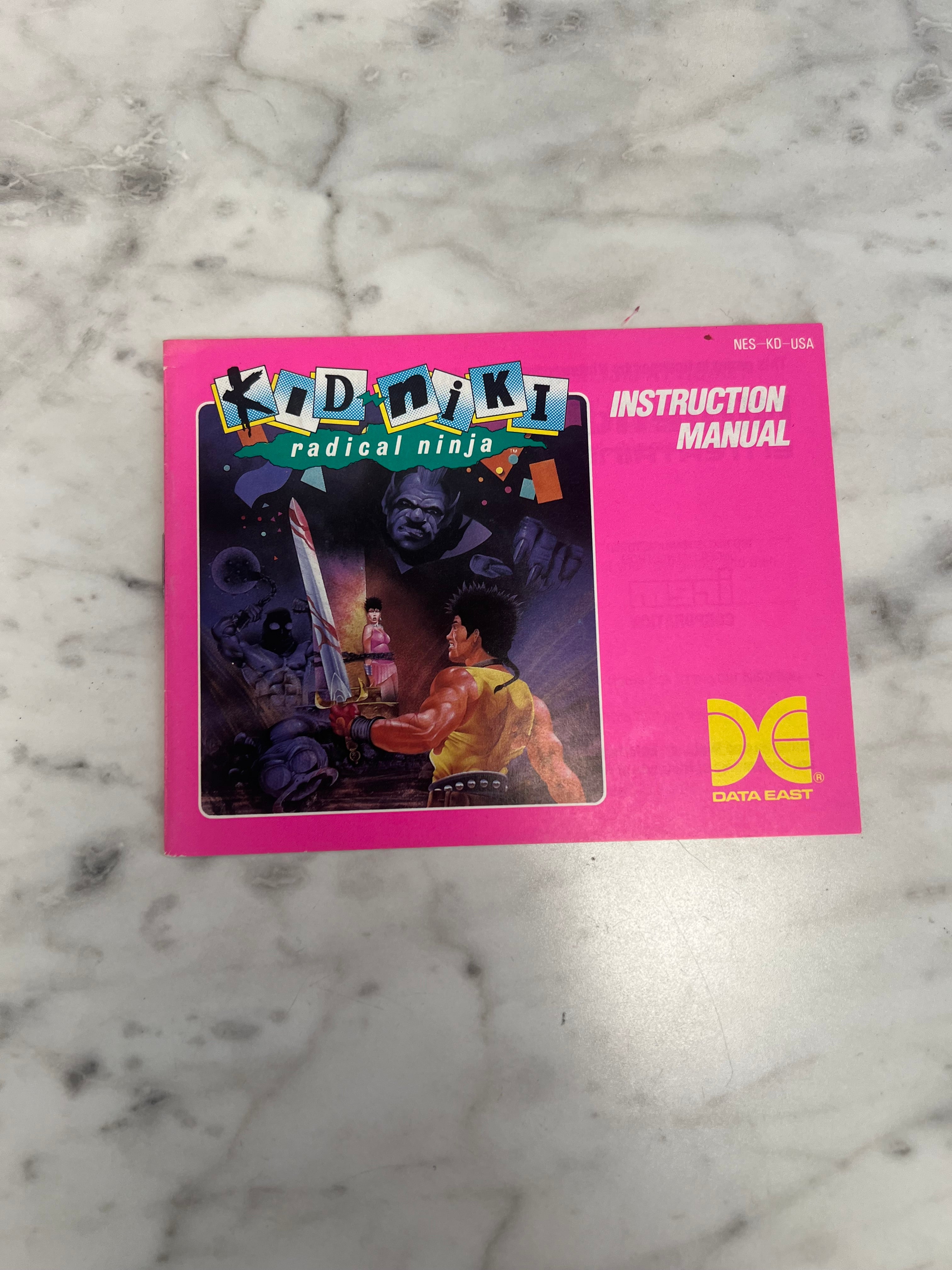 Kid Niki Radical Ninja for Nintendo NES Manual ONLY MO10324 – Core Gaming