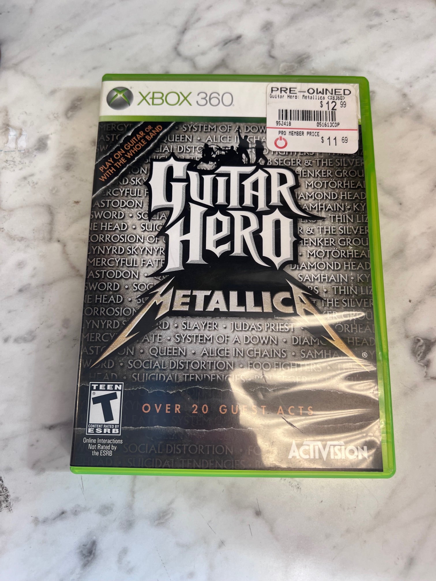 Guitar Hero Metallica - Xbox 360 D102825 – Core Gaming