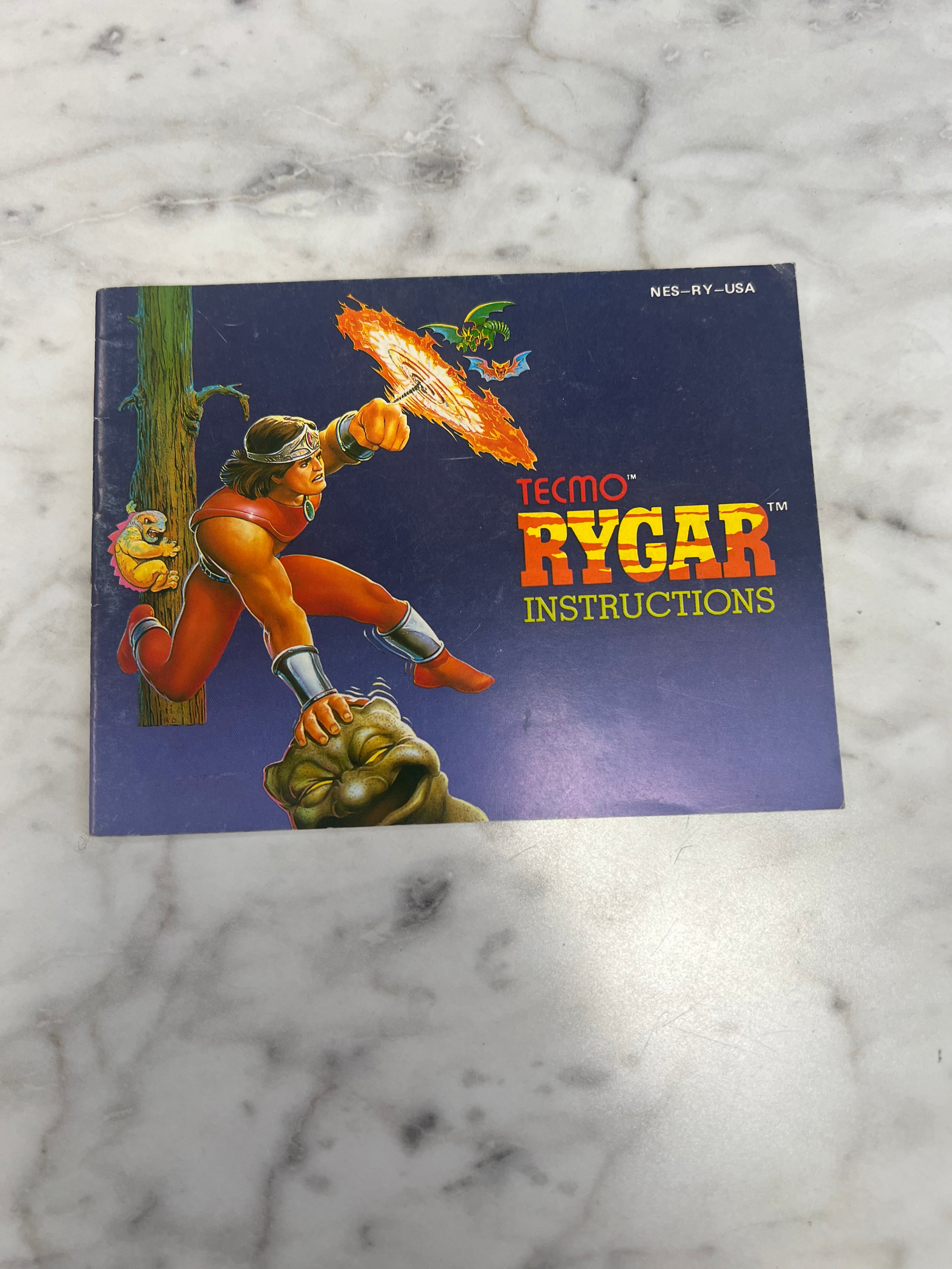 Rygar for Nintendo NES Manual ONLY MO10324 – Core Gaming