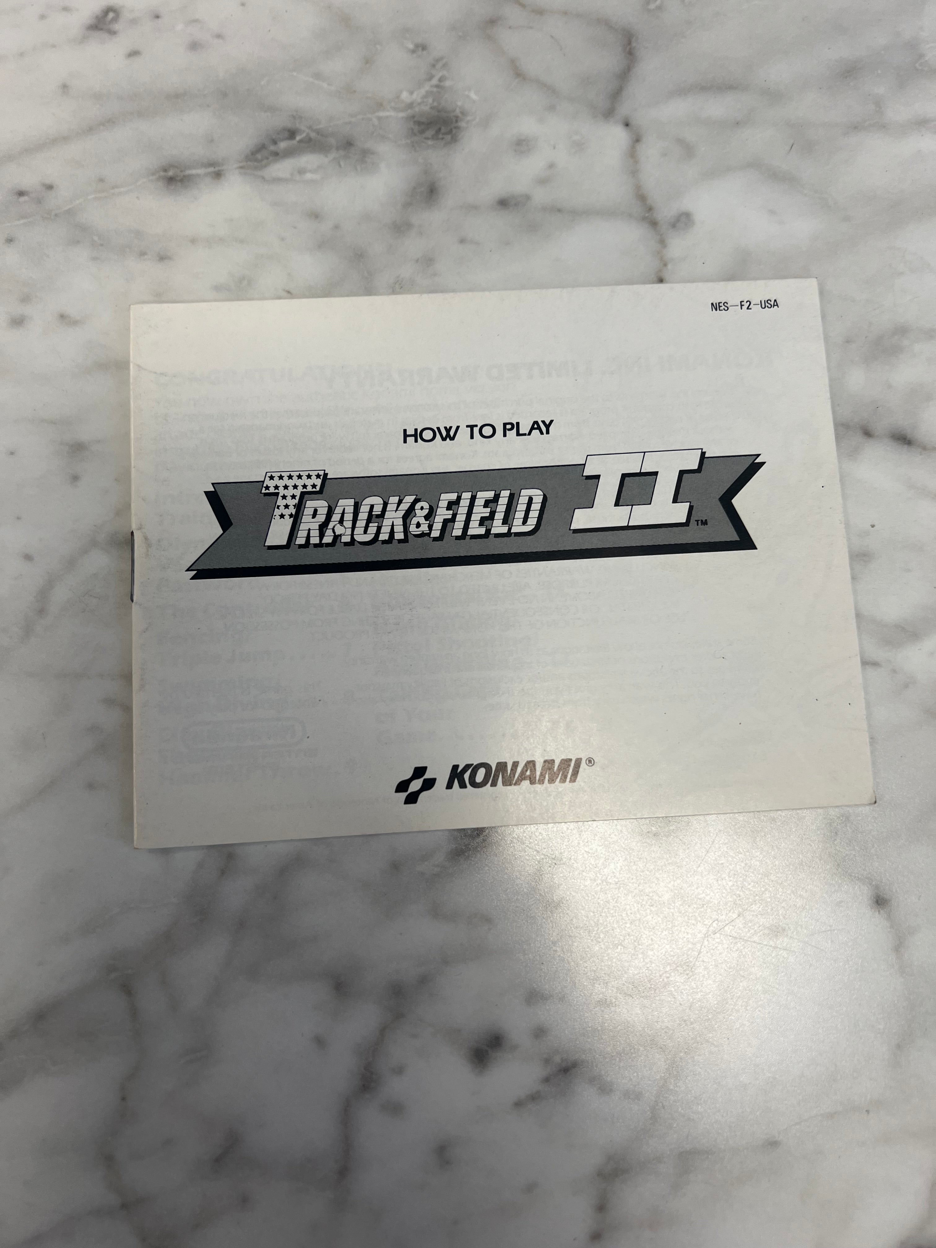 Track & Field II for Nintendo NES Manual ONLY MO10324 – Core Gaming