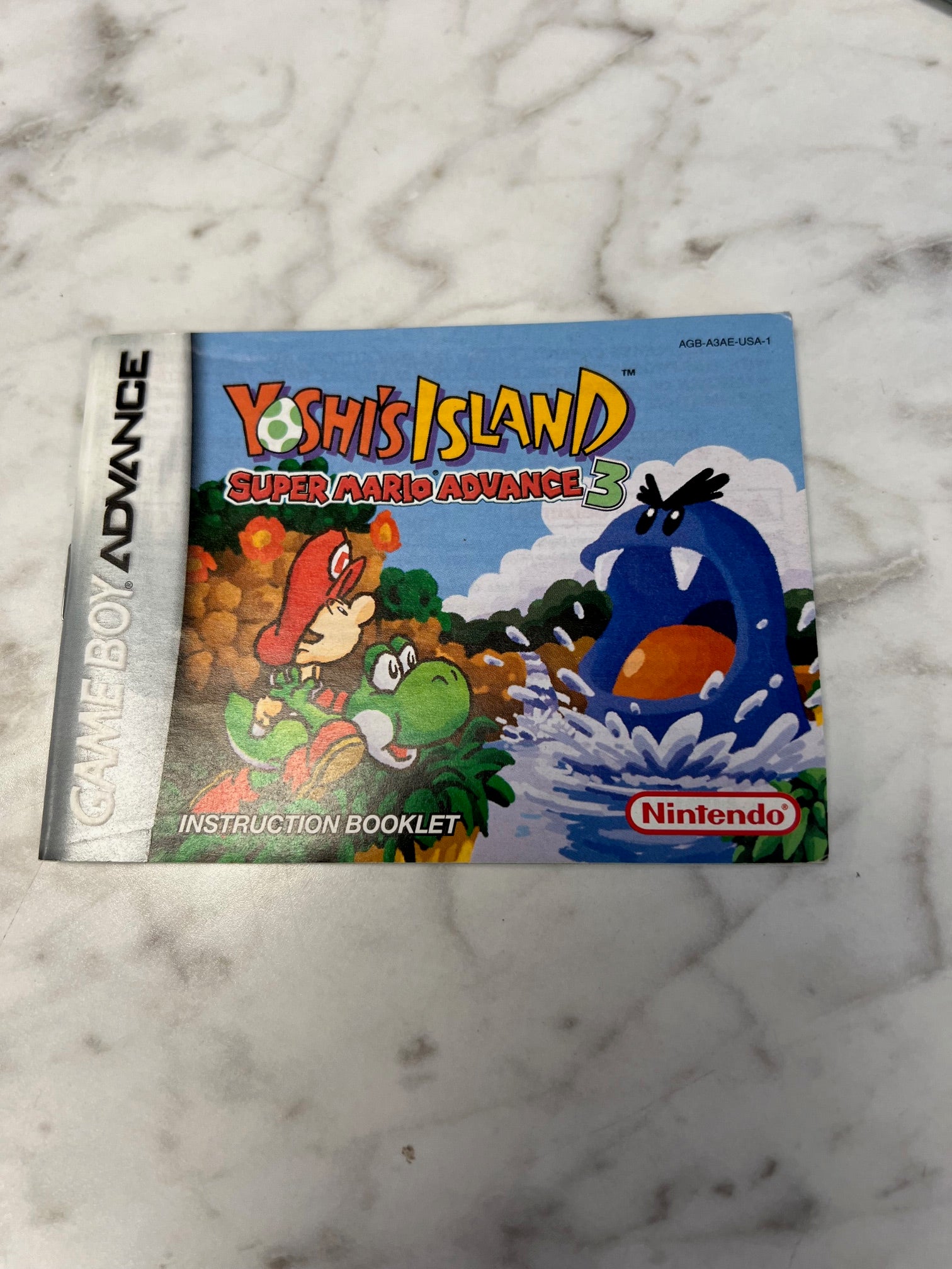 Yoshi's Island Super Mario Advance 3 GBA Gameboy Advance Manual Only M ...