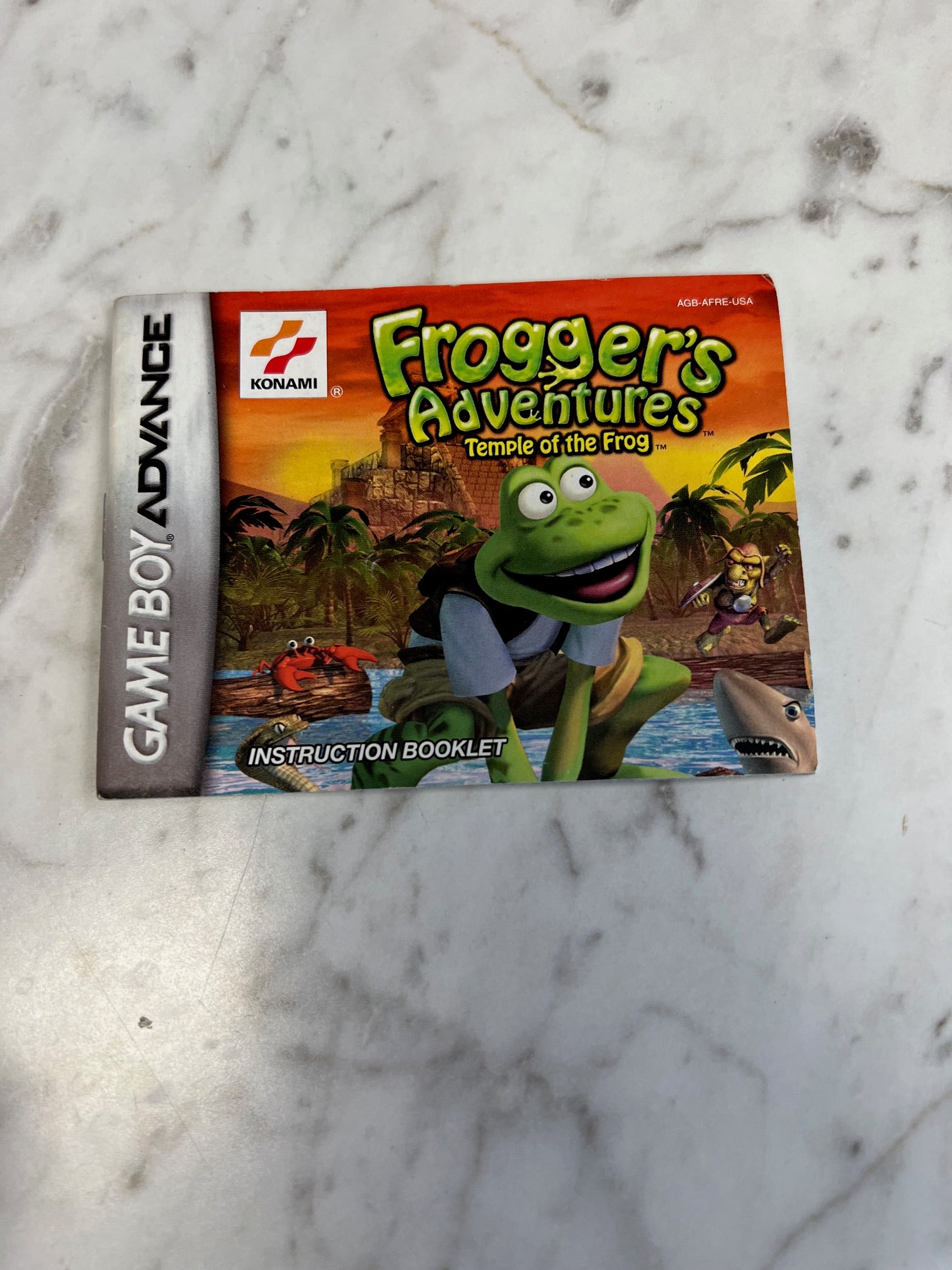 Frogger's Adventures Temple of the Frog GBA Gameboy Advance Manual Onl ...