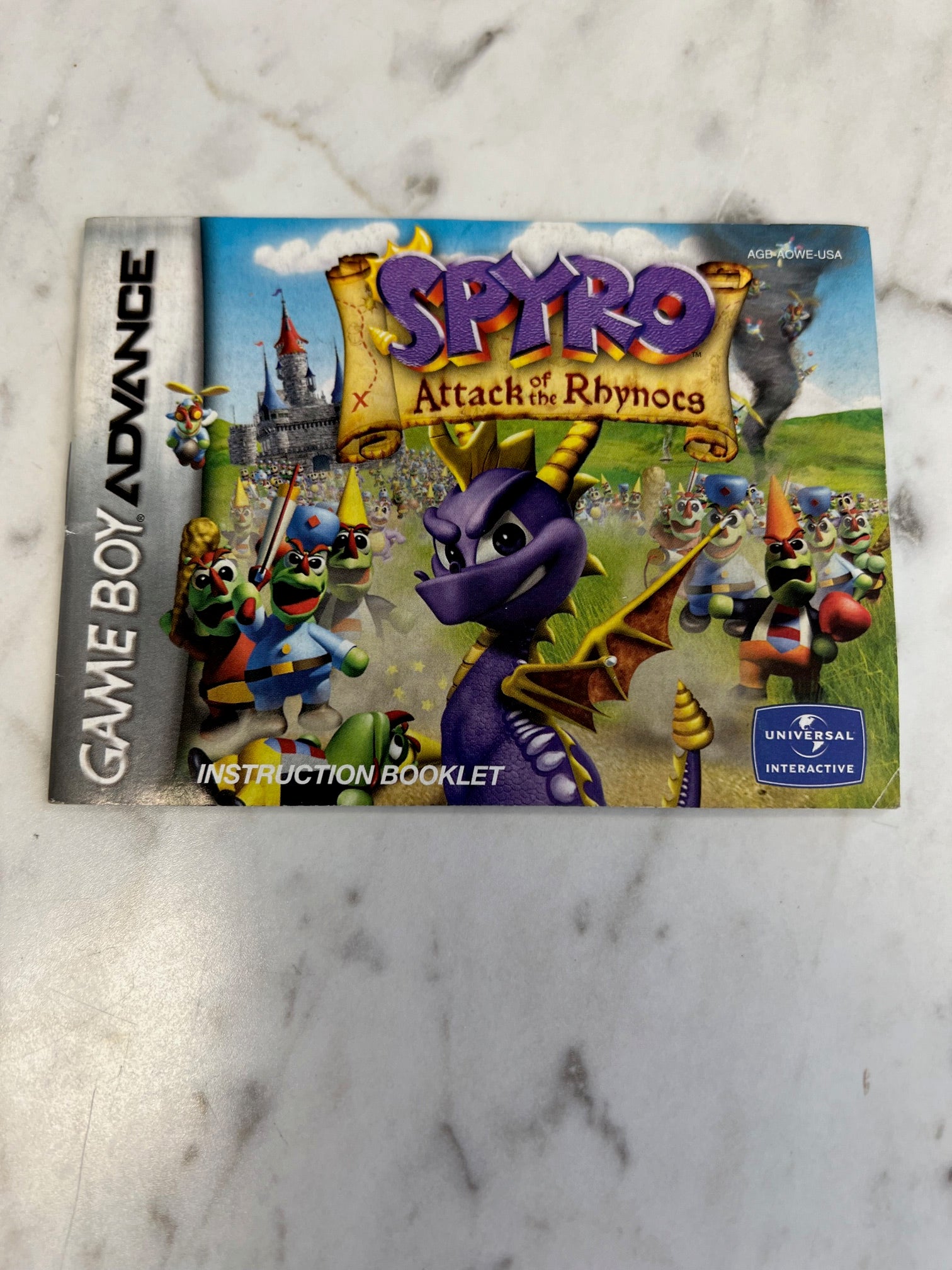 Spyro Attack of the Rhynocs GBA Gameboy Advance Manual Only MO12825 ...