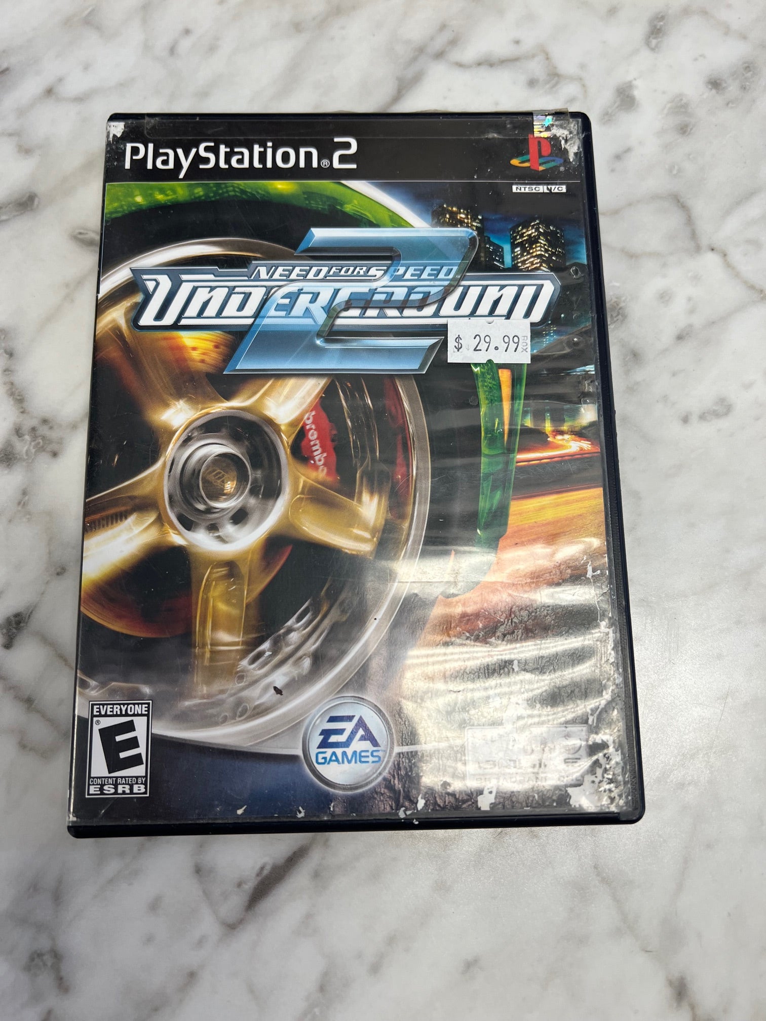 Need for Speed Underground 2 PS2 Playstation 2 CASE AND MANUAL ONLY BO ...