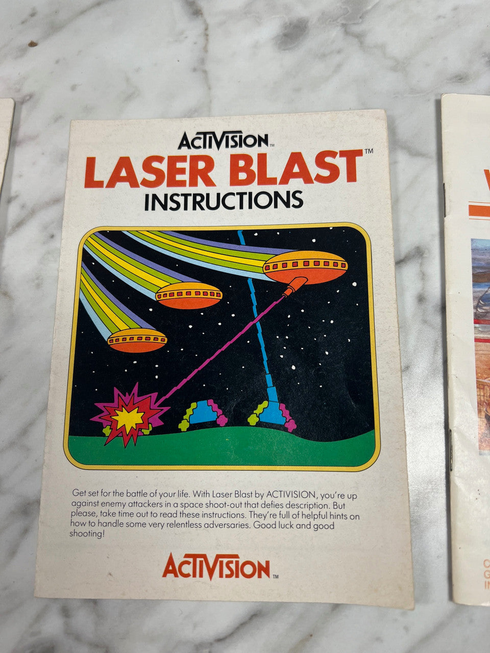 Laser Blast Atari 2600 Manual Only – Core Gaming