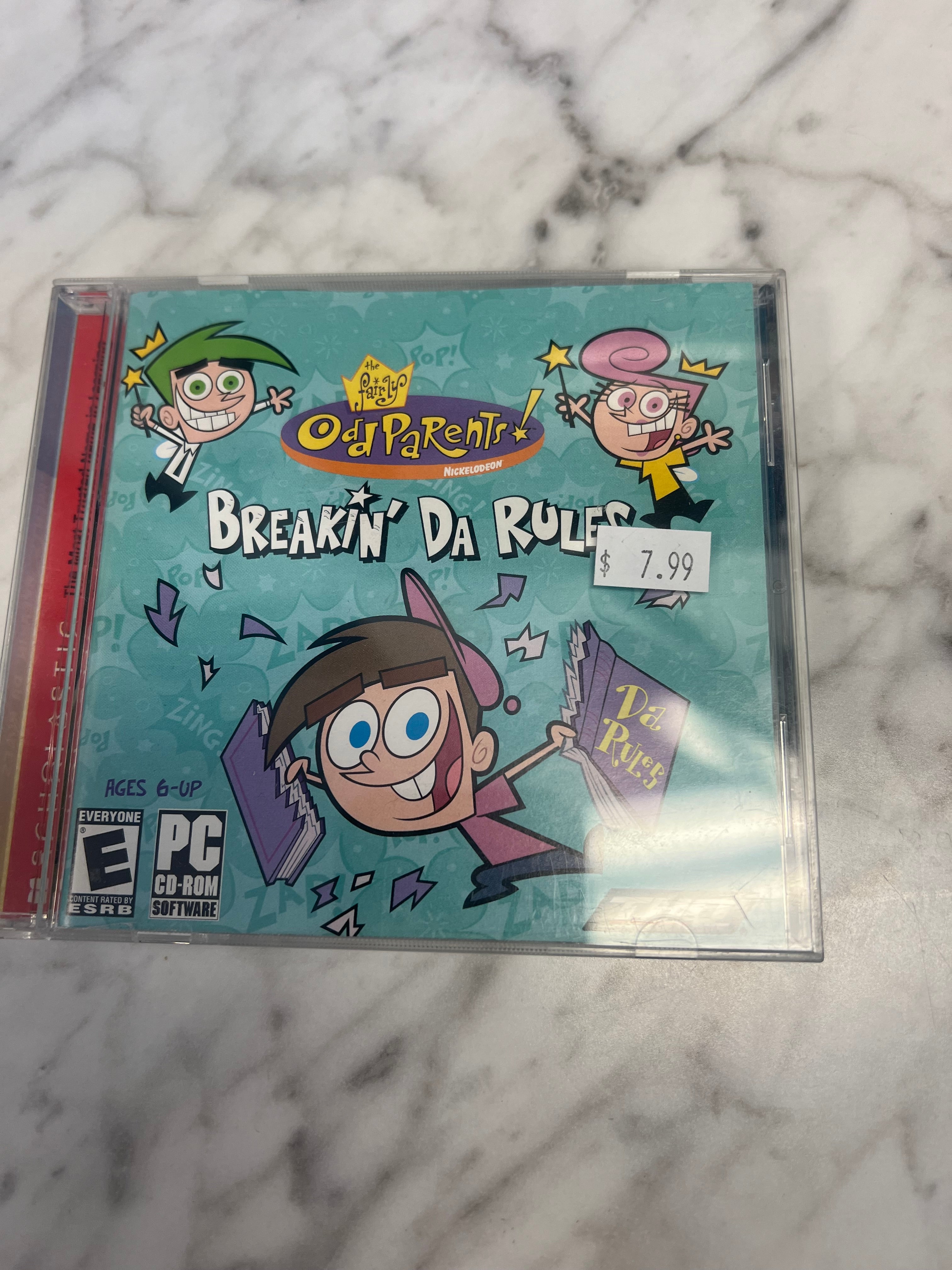 Fairly Odd Parents Breakin' Da Rules Jewel Case PC CD-ROM PC8124 – Core ...