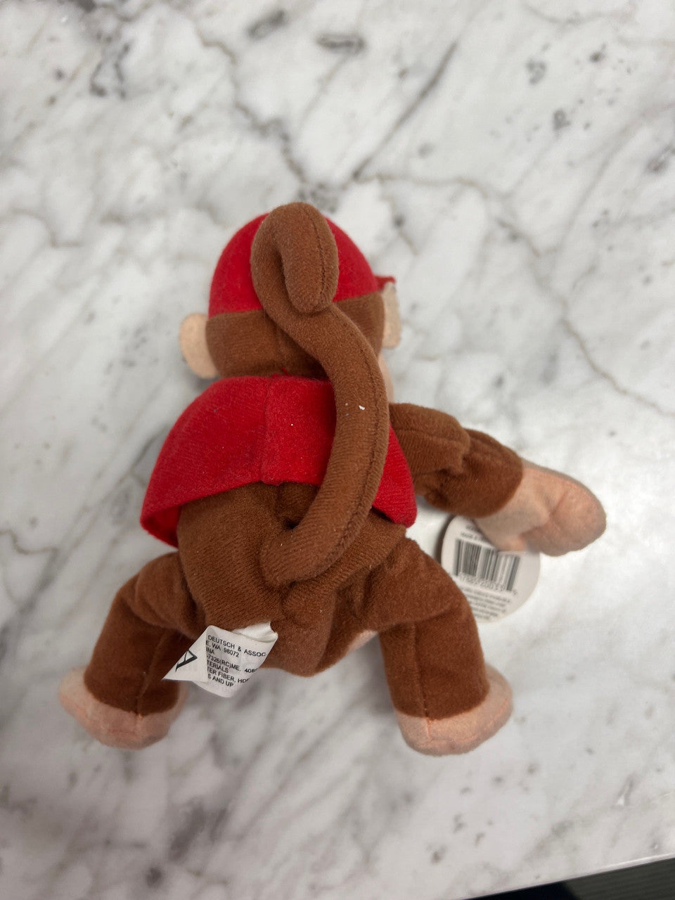 Nintendo Super Mario 64 Diddy Kong Bean Bag Plush Doll w/ Tag Vintage ...