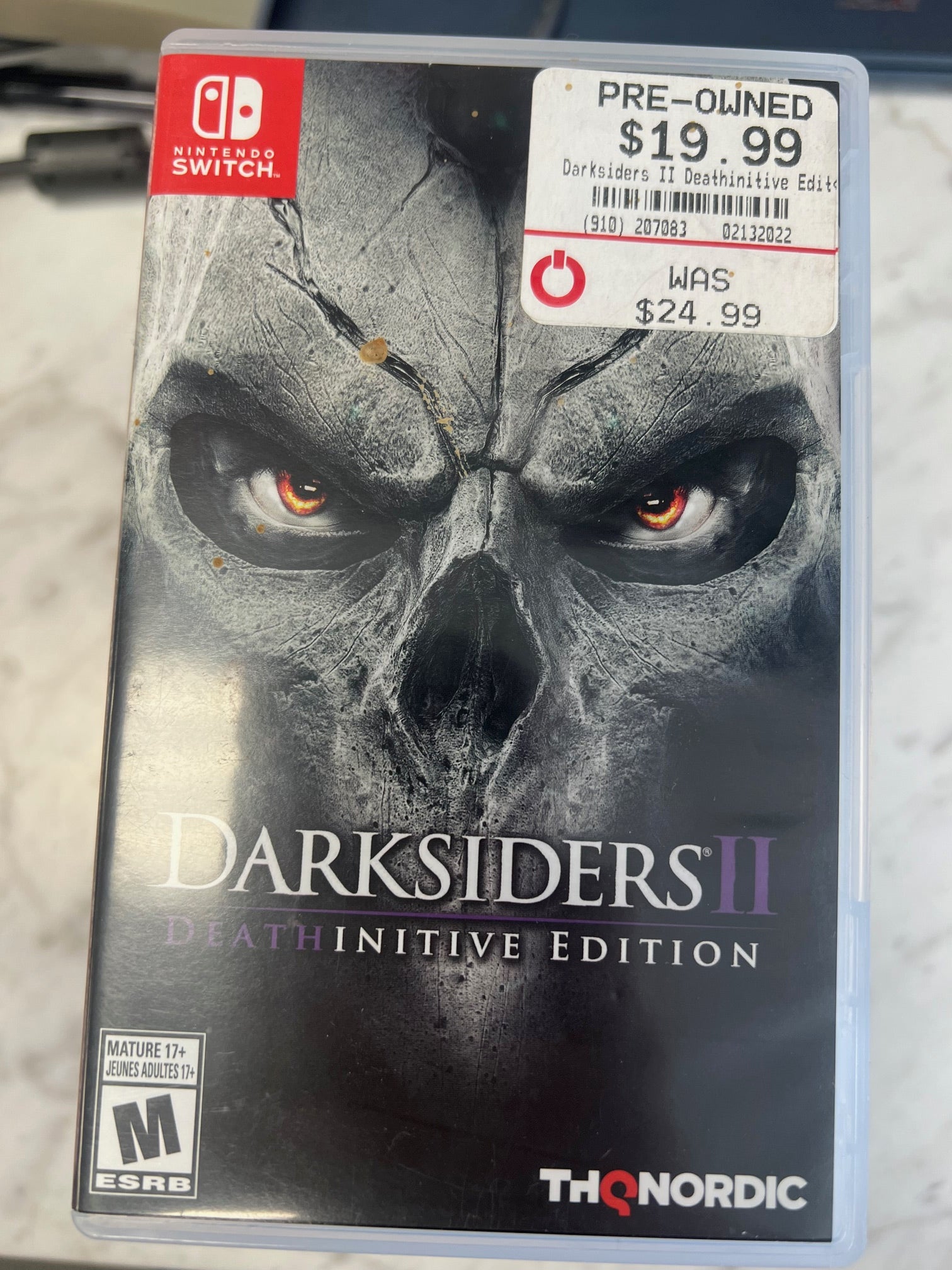 Darksiders II Deathinitive Edition Nintendo Switch Case ONLY CO2525 ...