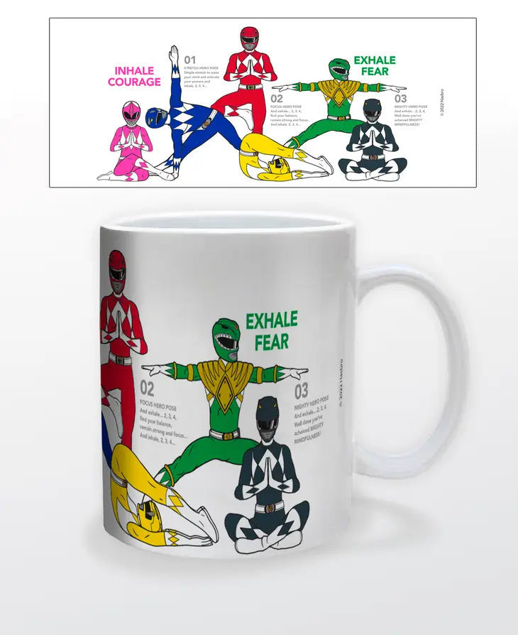 Power Rangers- Yoga Instructions Mug – Core Gaming